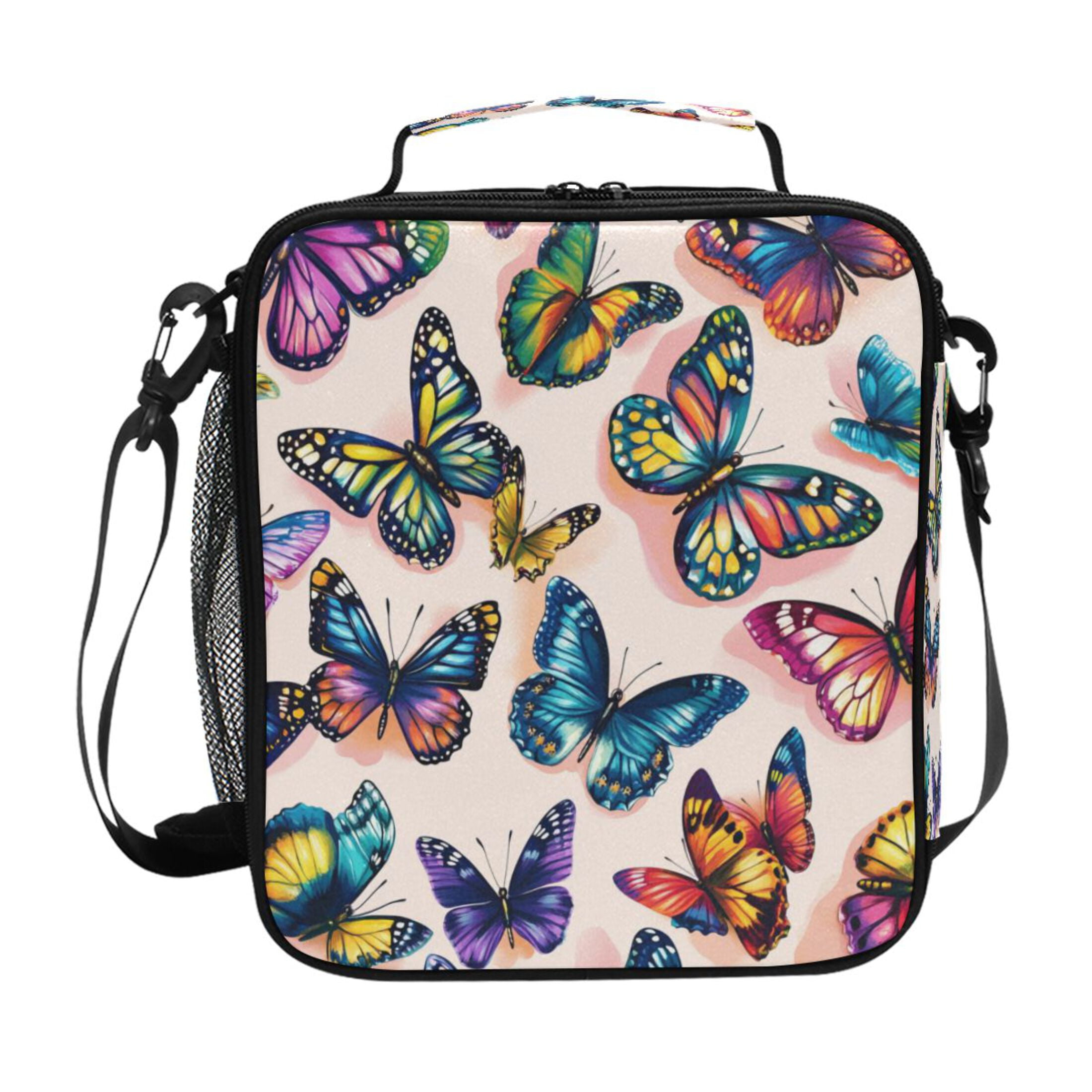 10.5X9.5in Square Insulated Lunch Bag Leak-proof Lunch Box for Outdoor ...