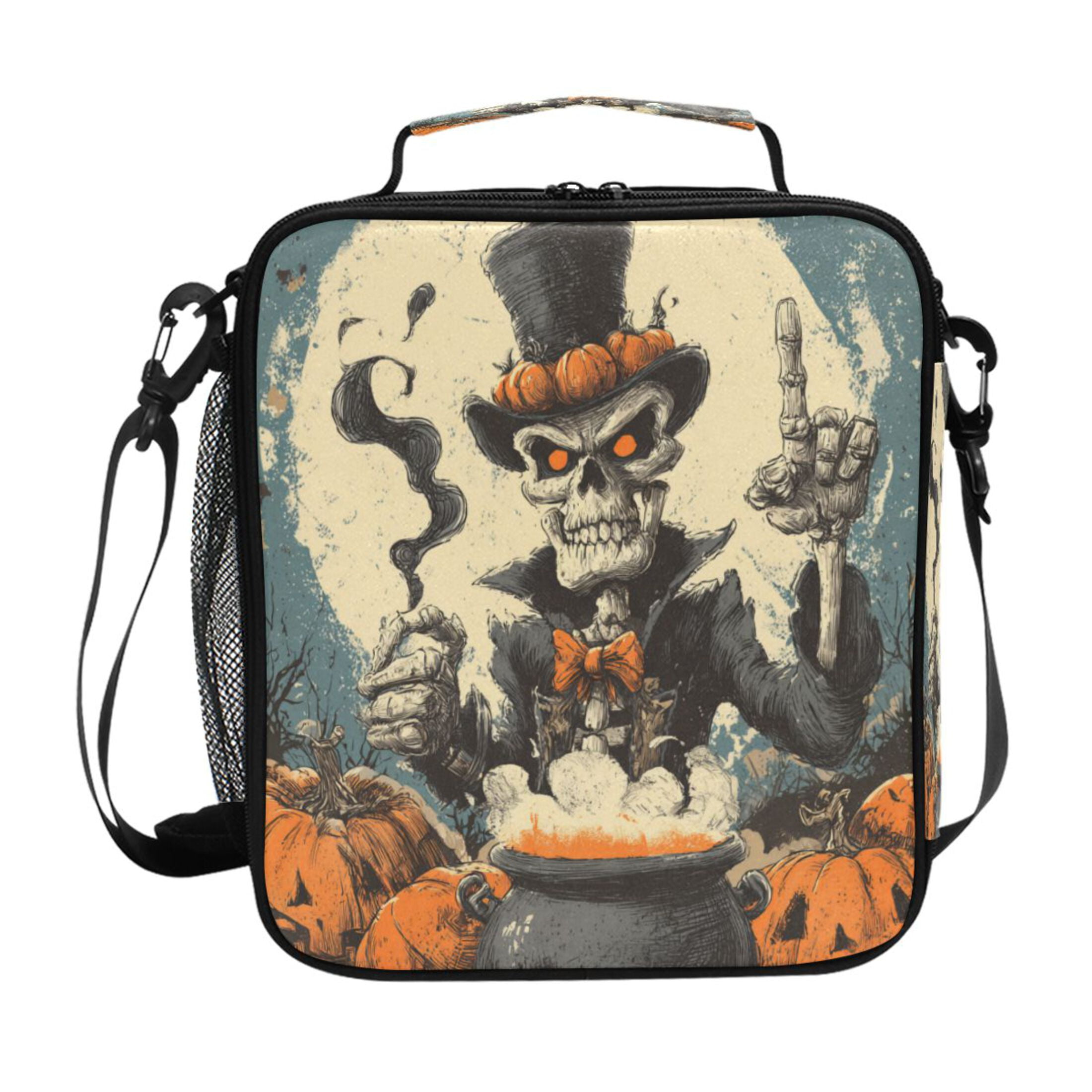 10.5X9.5in Square Insulated Lunch Bag Leak-proof Lunch Box for Outdoor ...