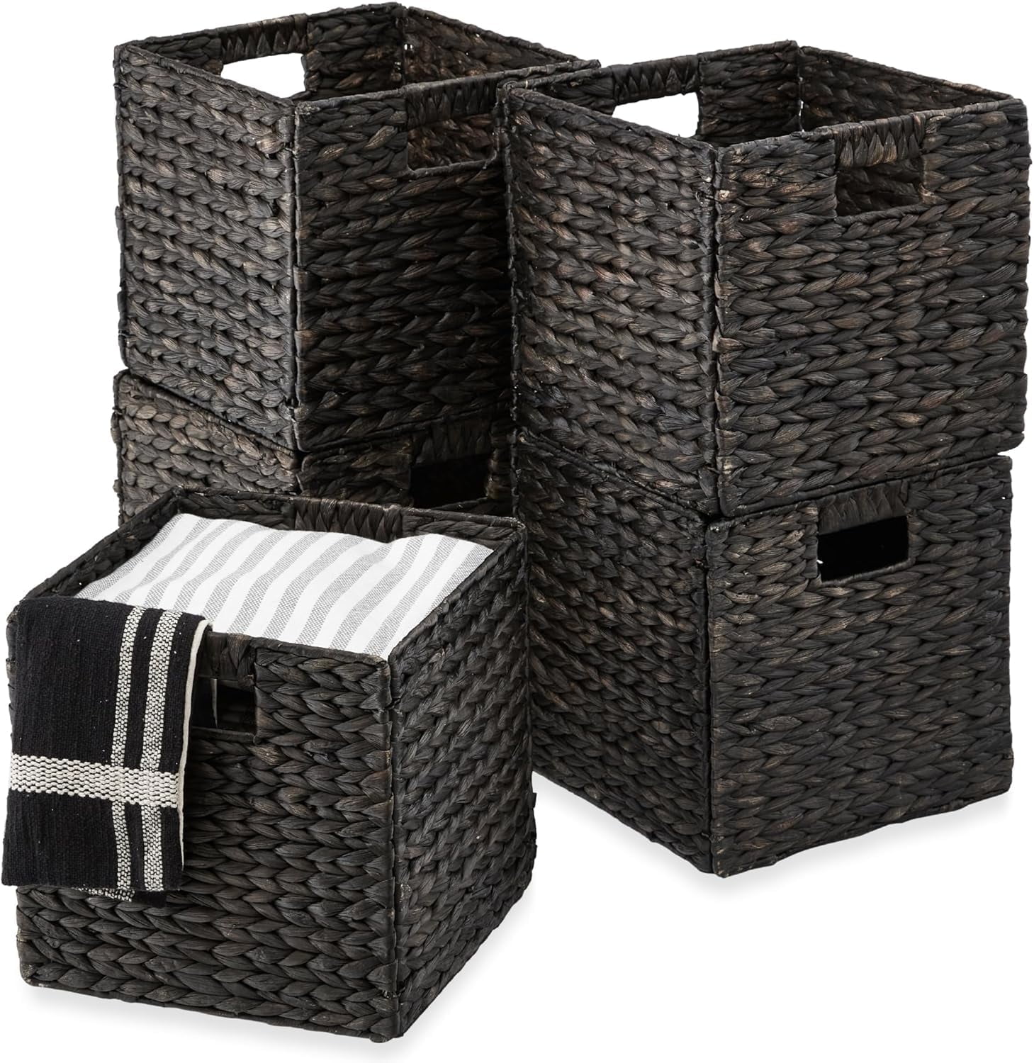 The 10.5x10.5-inch Baskets Are Handwoven And Come In A Set Of 5. These ...