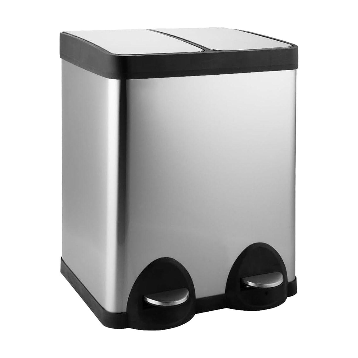 10.6 Gallon/40 Liter Dual Trash Can,Dual Garbage and Recycling Can with ...