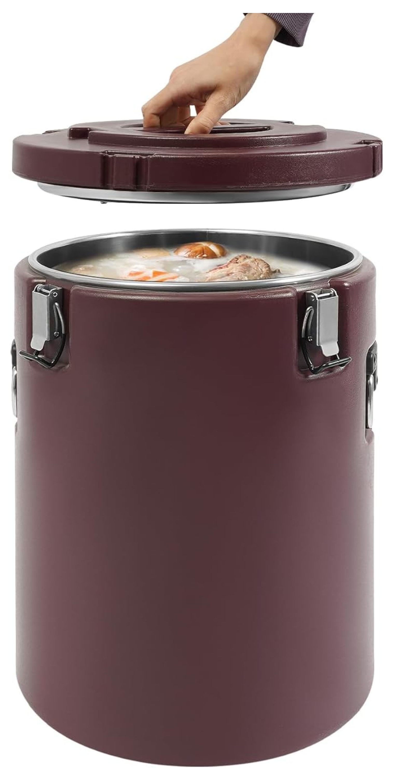 10.6 Gallon Insulated Soup ,Hot Cold Drink Insulated Bucket with Lid ...