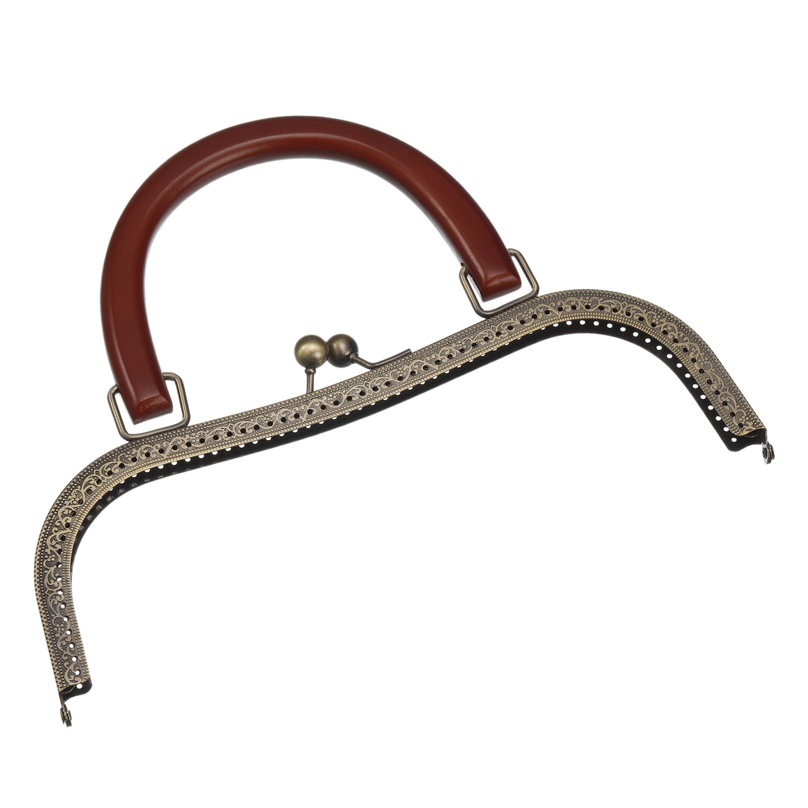 10.6" Kiss Lock Clasp Frame Embossed Clutch Frame with Handle for Coin ...