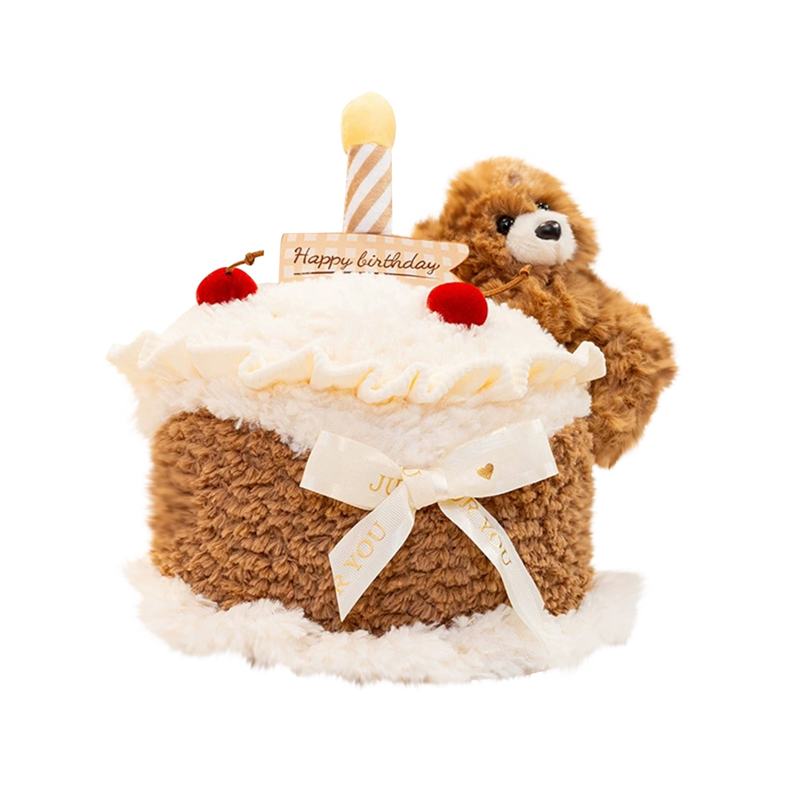 10.6" Teddy Bear Stuffed Animal Cake Graduation Valentine Anniversary ...