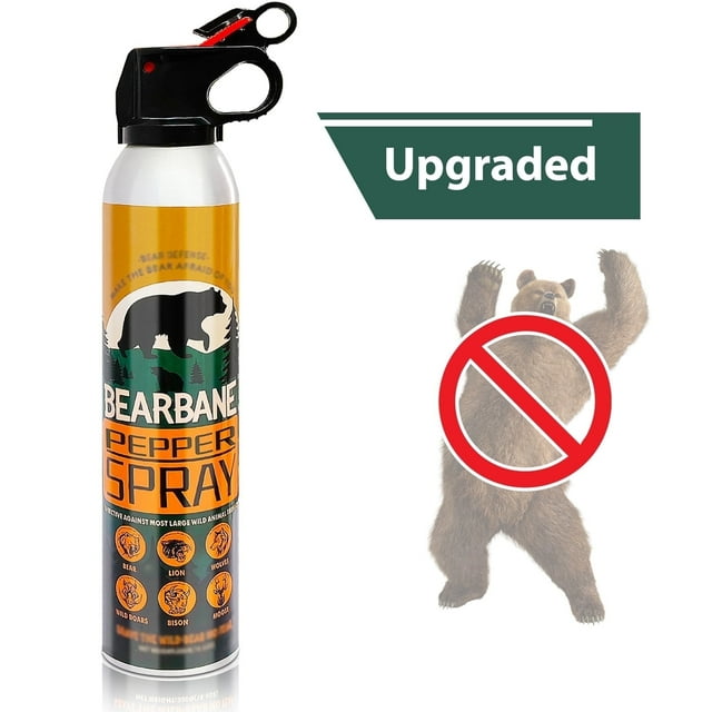 BEARBANE 10.6oz Pepper Spray - High-Capacity Indoor/Outdoor Defense ...