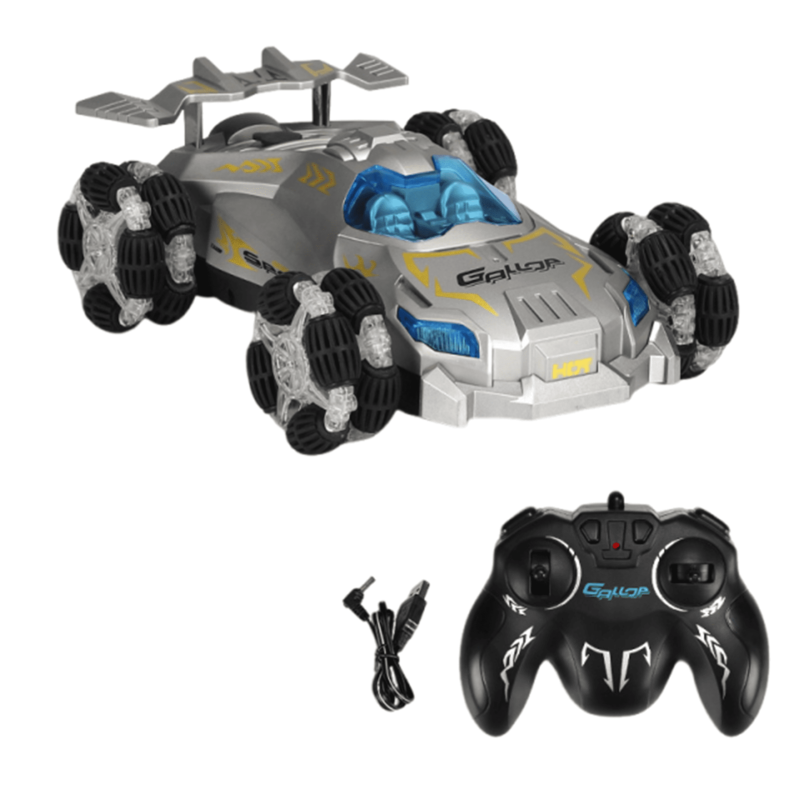 10.63-Inch Off-Road RC Stunt Car with Gesture Control – 360° Rotating ...