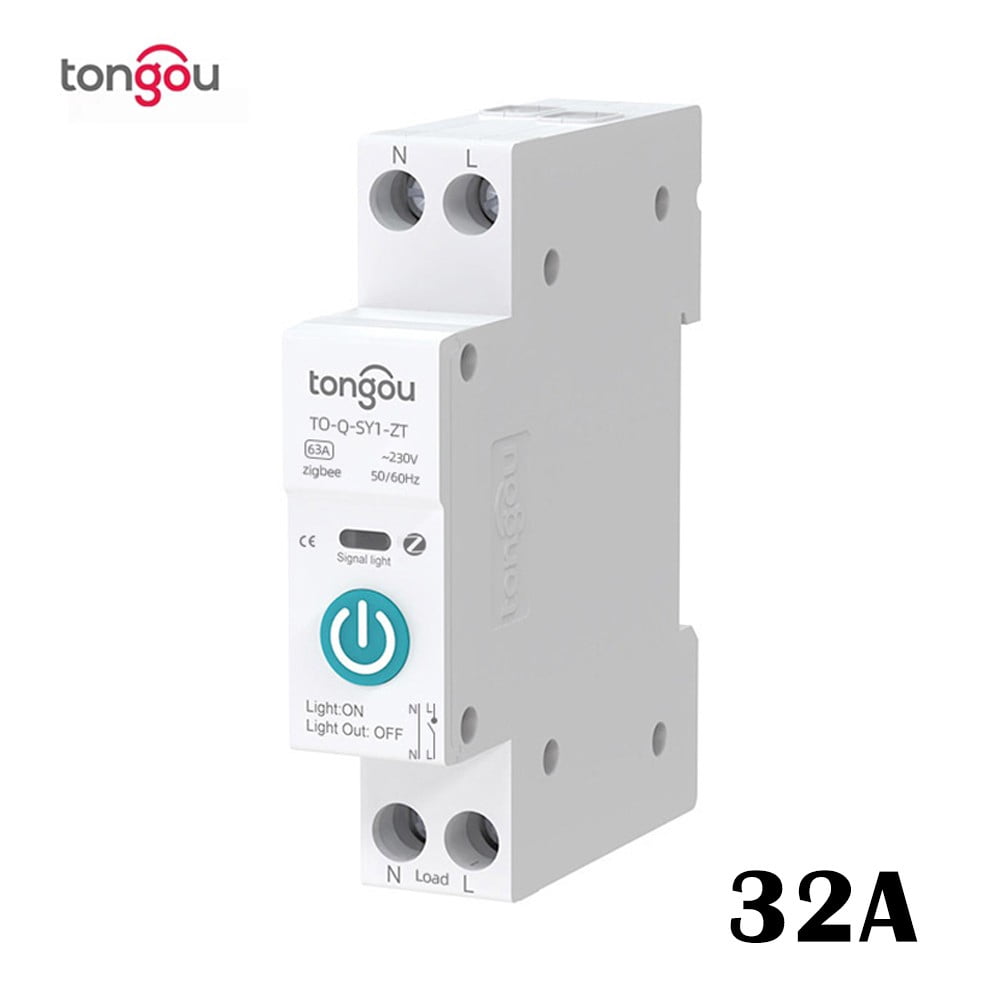10-63A Tuya Zig bee Smart Circuit Breaker 1P Din Rail Home Remote ...