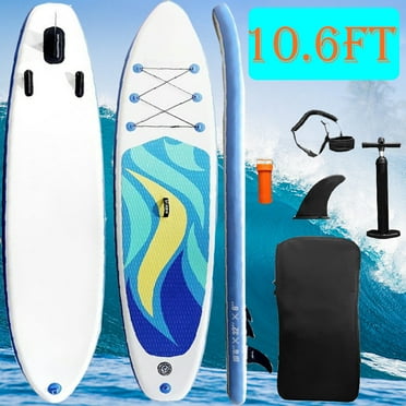Goplus 10ft Inflatable Stand Up Aluminum Paddle Board SUP 6'' Thick W ...
