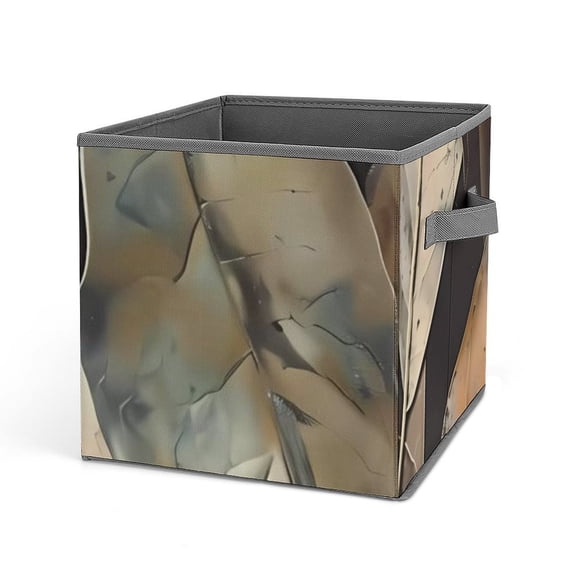 10.6in Folding Storage Box Solid Material Handle On Both Sides For Easy ...
