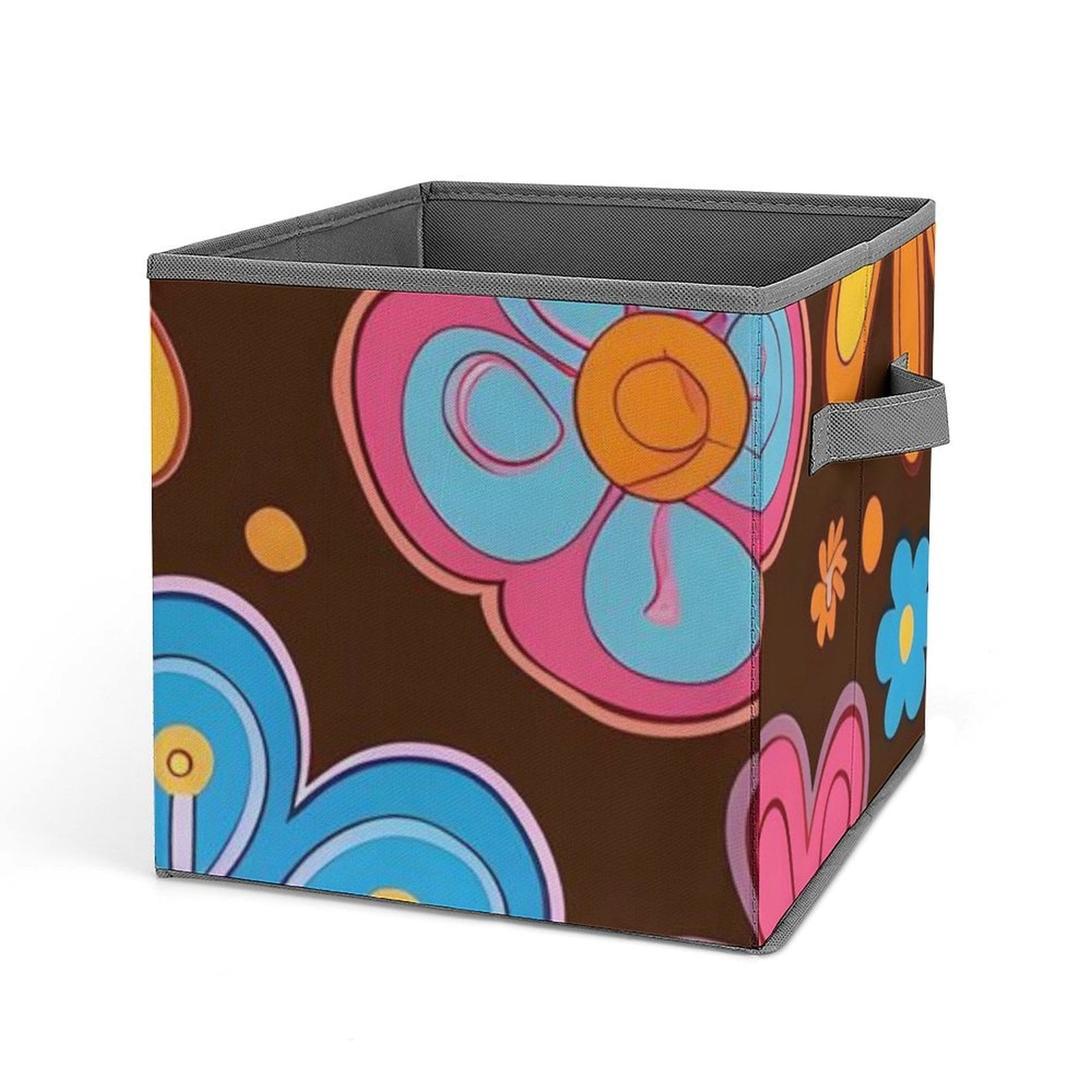 10.6in Folding Storage Box Solid Material Handle On Both Sides For Easy ...
