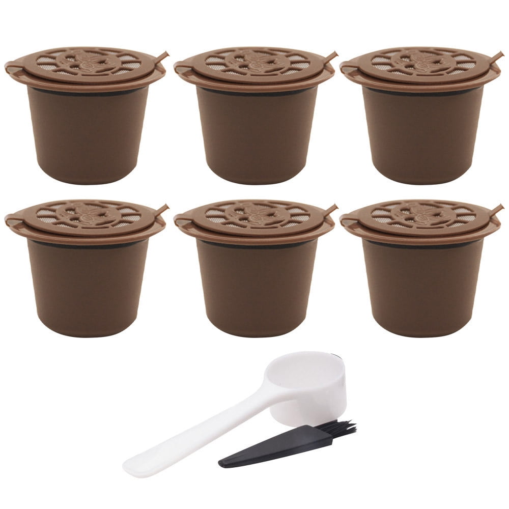 Under 10, 6pcs Reusable Coffee Capsule Pods, Stainless Steel Cup ...
