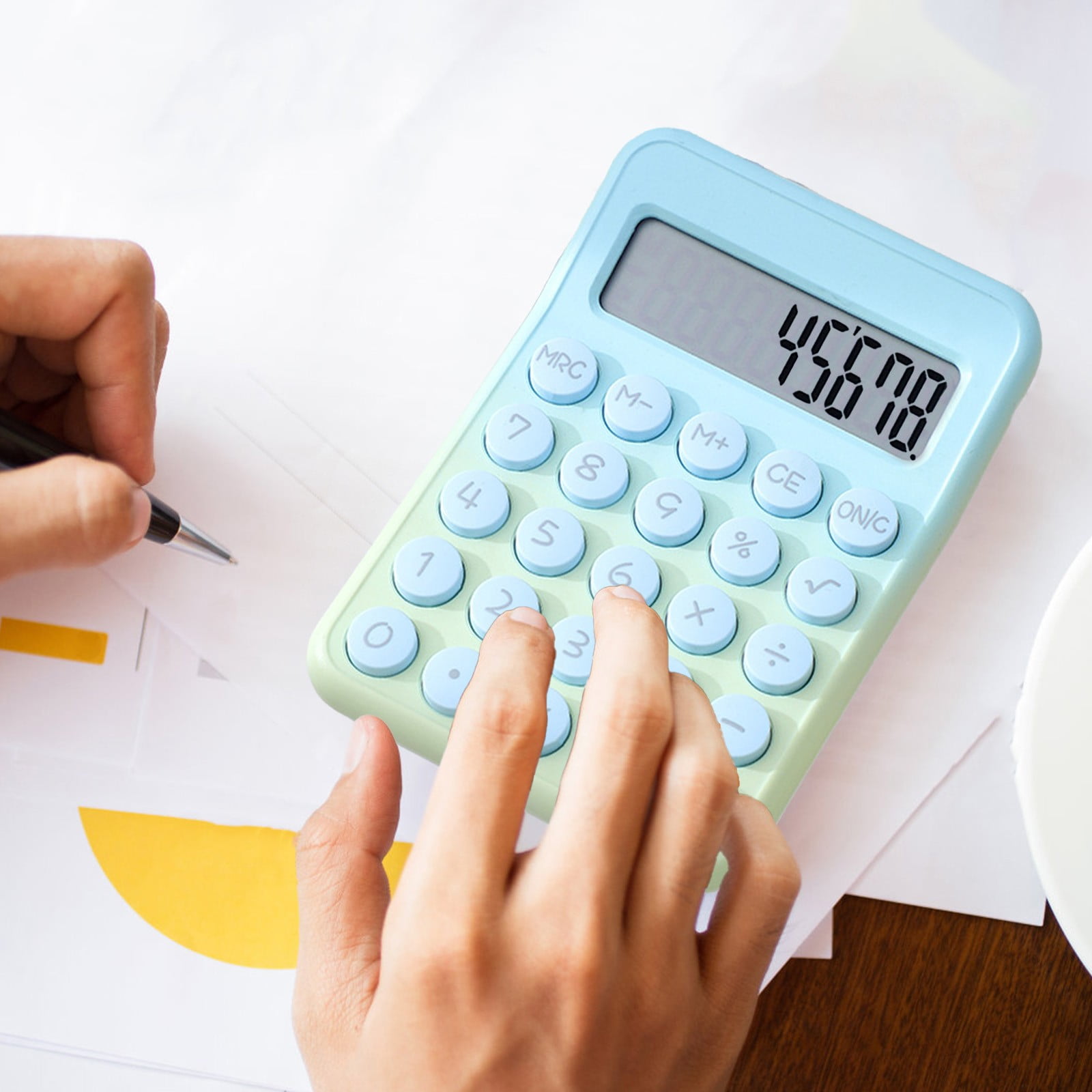 Under 10, 8-Digit Large Screen Calculator, Portable Office Finance Tool ...