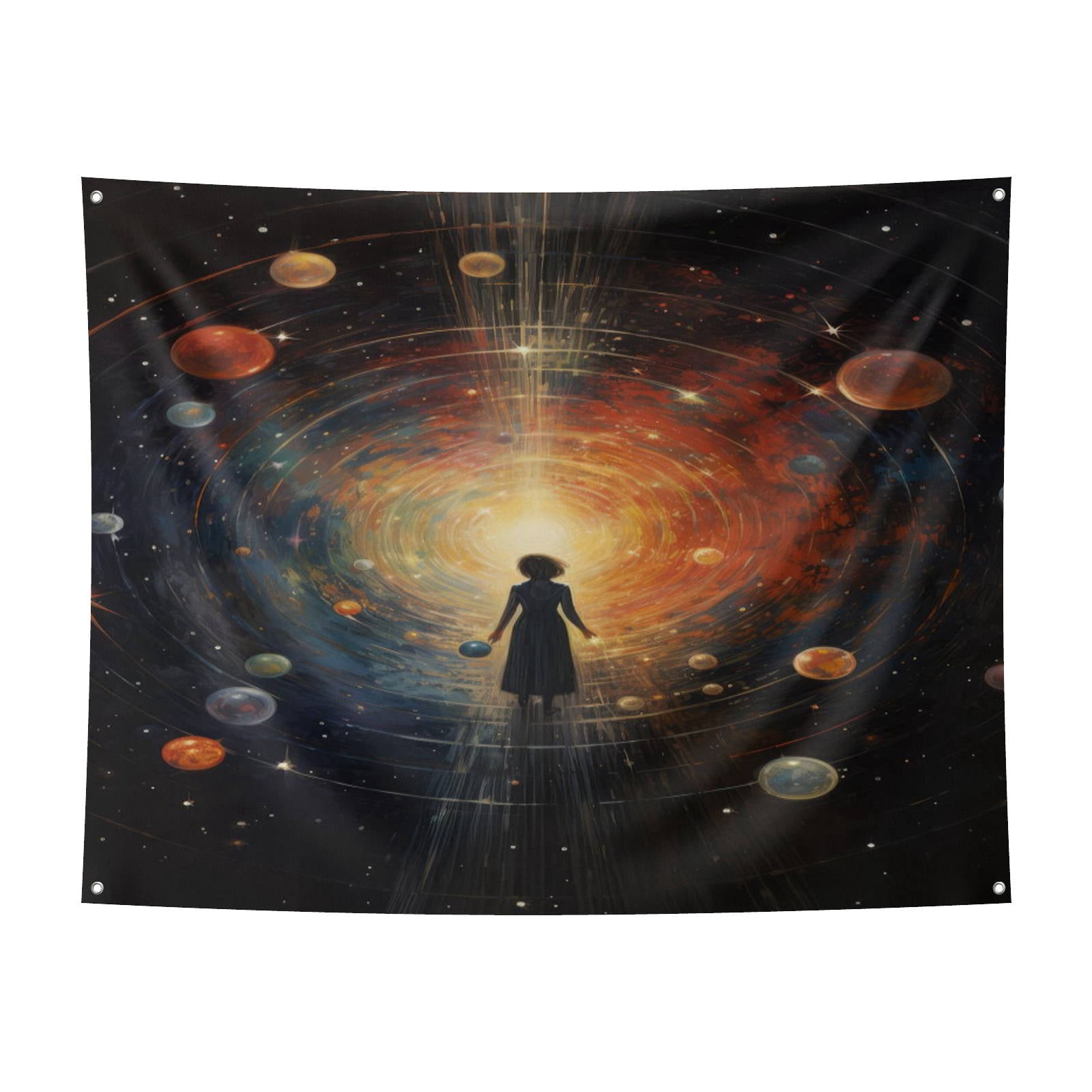 10*8 FT Starry universe Holiday Banner split joint style 7.87*9.84FT ...