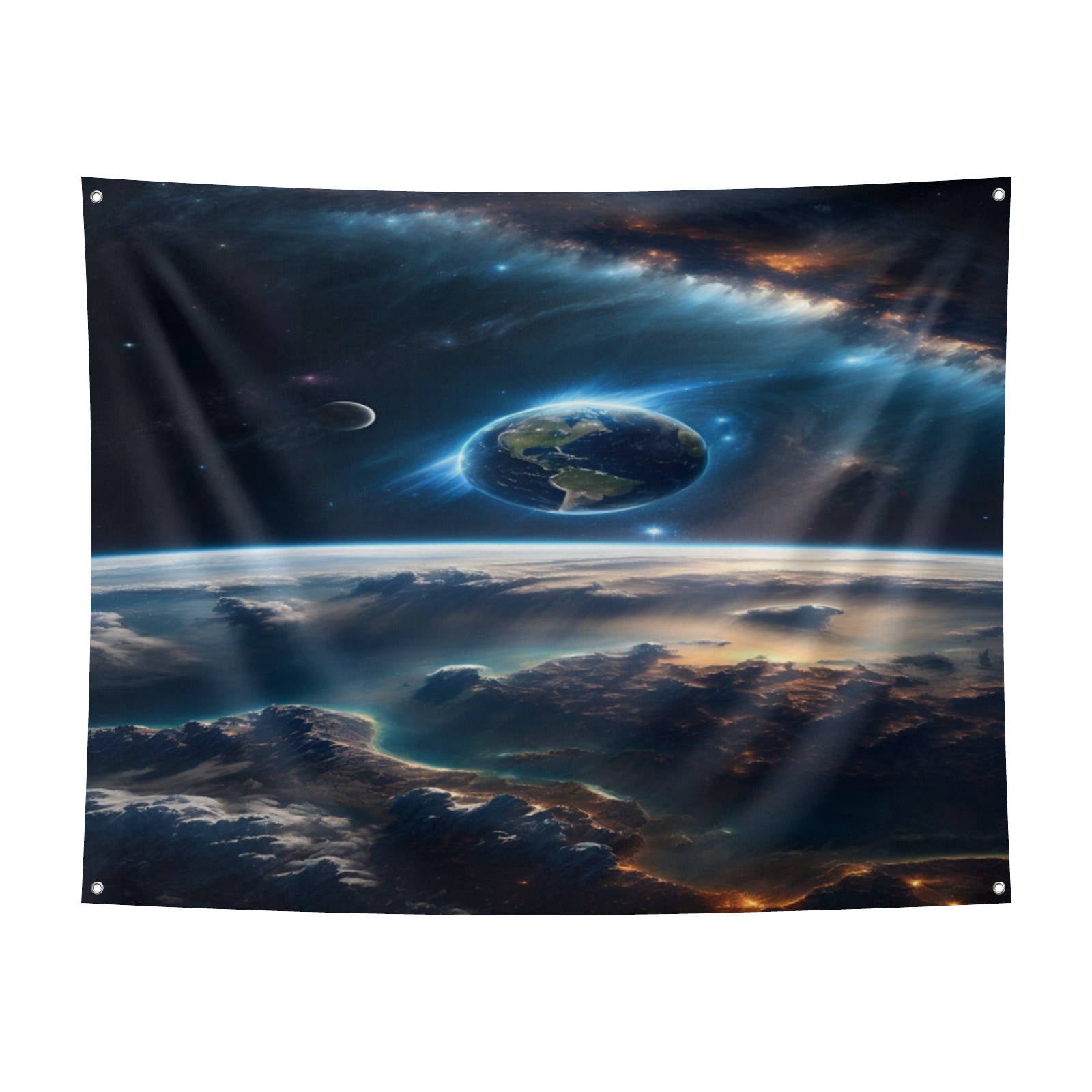 10*8 FT Starry universe Holiday Banner split joint style 7.87*9.84FT ...