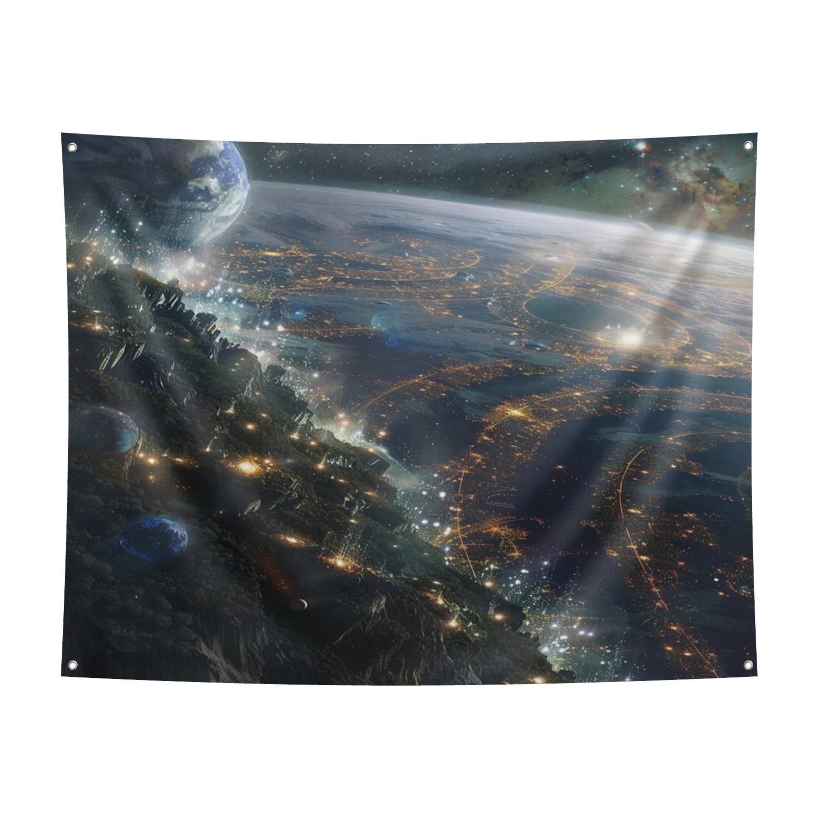 10*8 FT Starry universe Holiday Banner split joint style 7.87*9.84FT ...