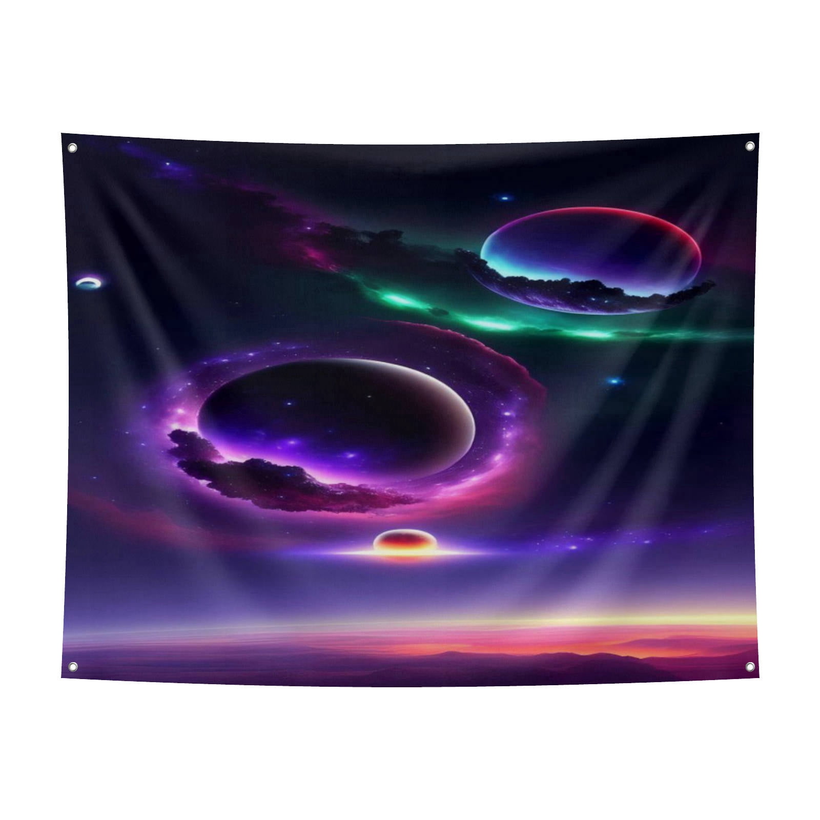 10*8 FT Starry universe Holiday Banner split joint style 7.87*9.84FT ...
