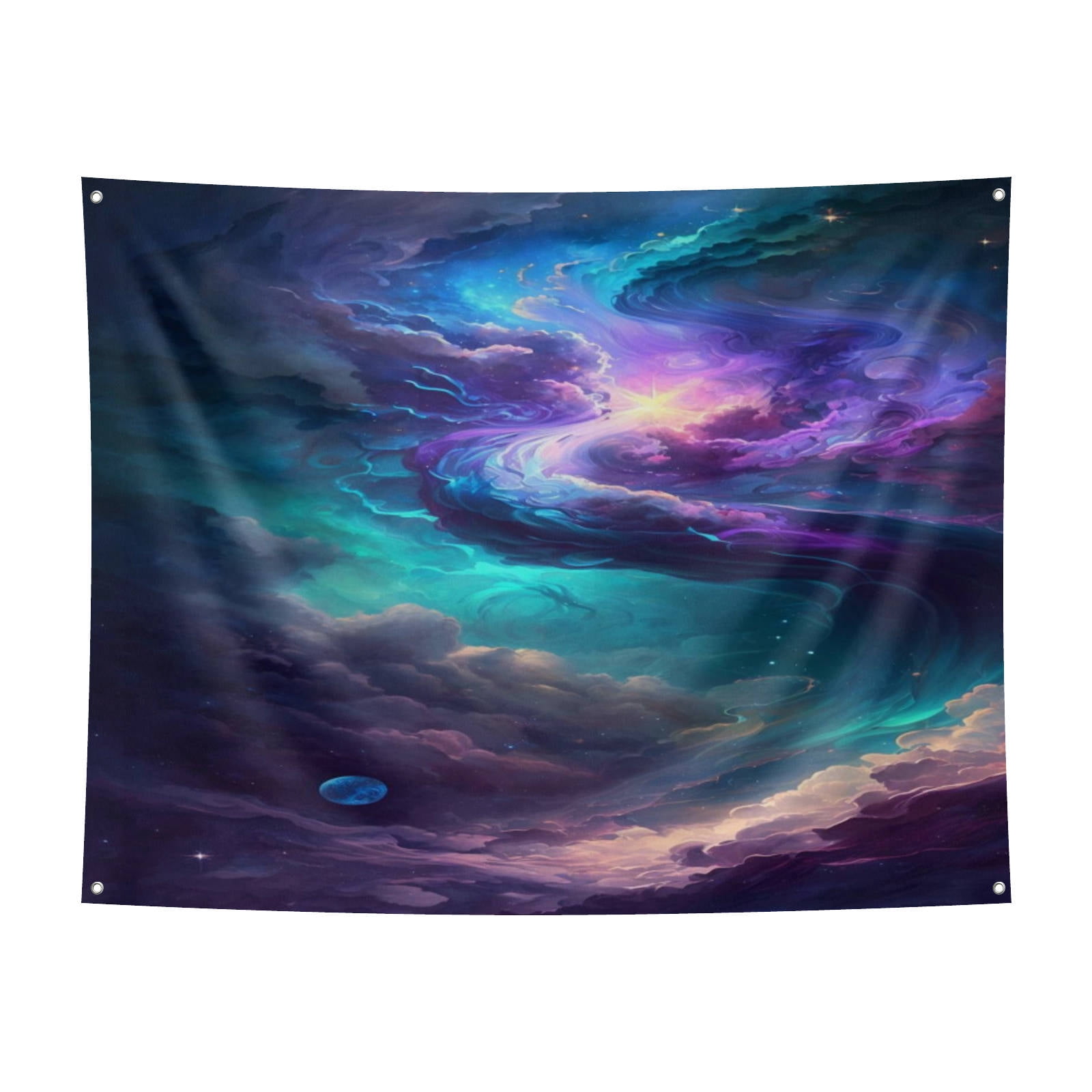 10*8 FT Starry universe Holiday Banner split joint style 7.87*9.84FT ...