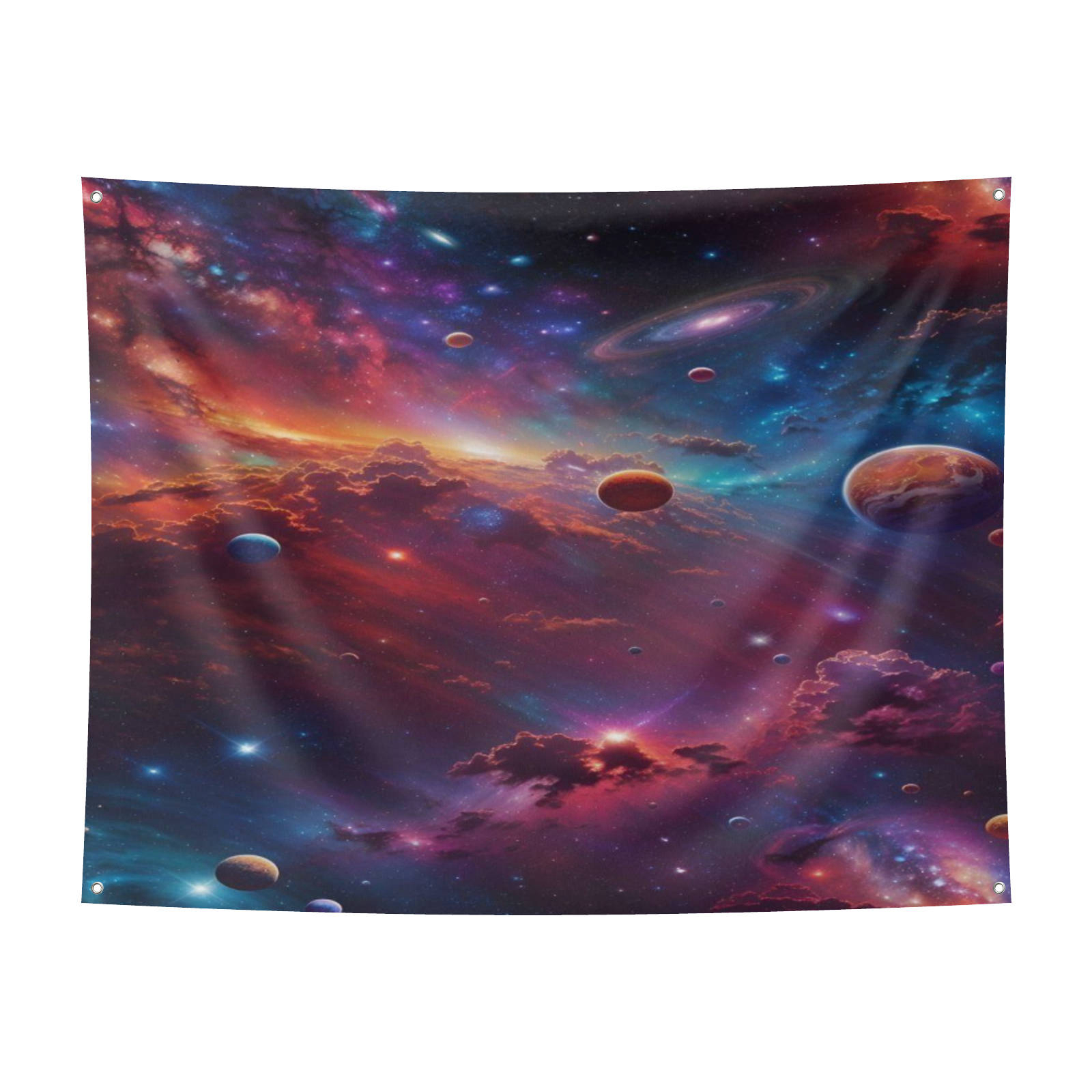 10*8 FT Starry universe Holiday Banner split joint style 7.87*9.84FT ...