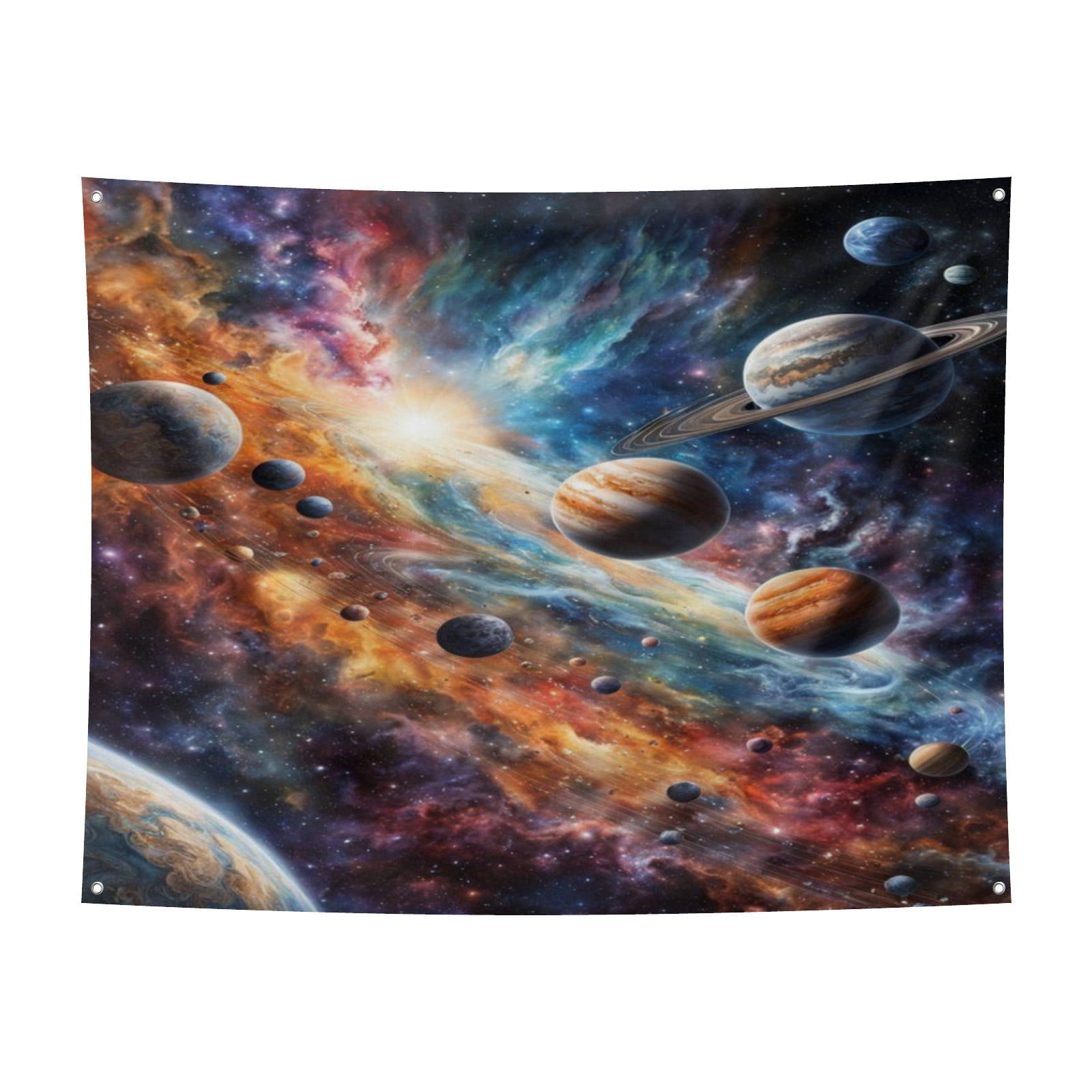 10*8 FT Starry universe Holiday Banner split joint style 7.87*9.84FT ...
