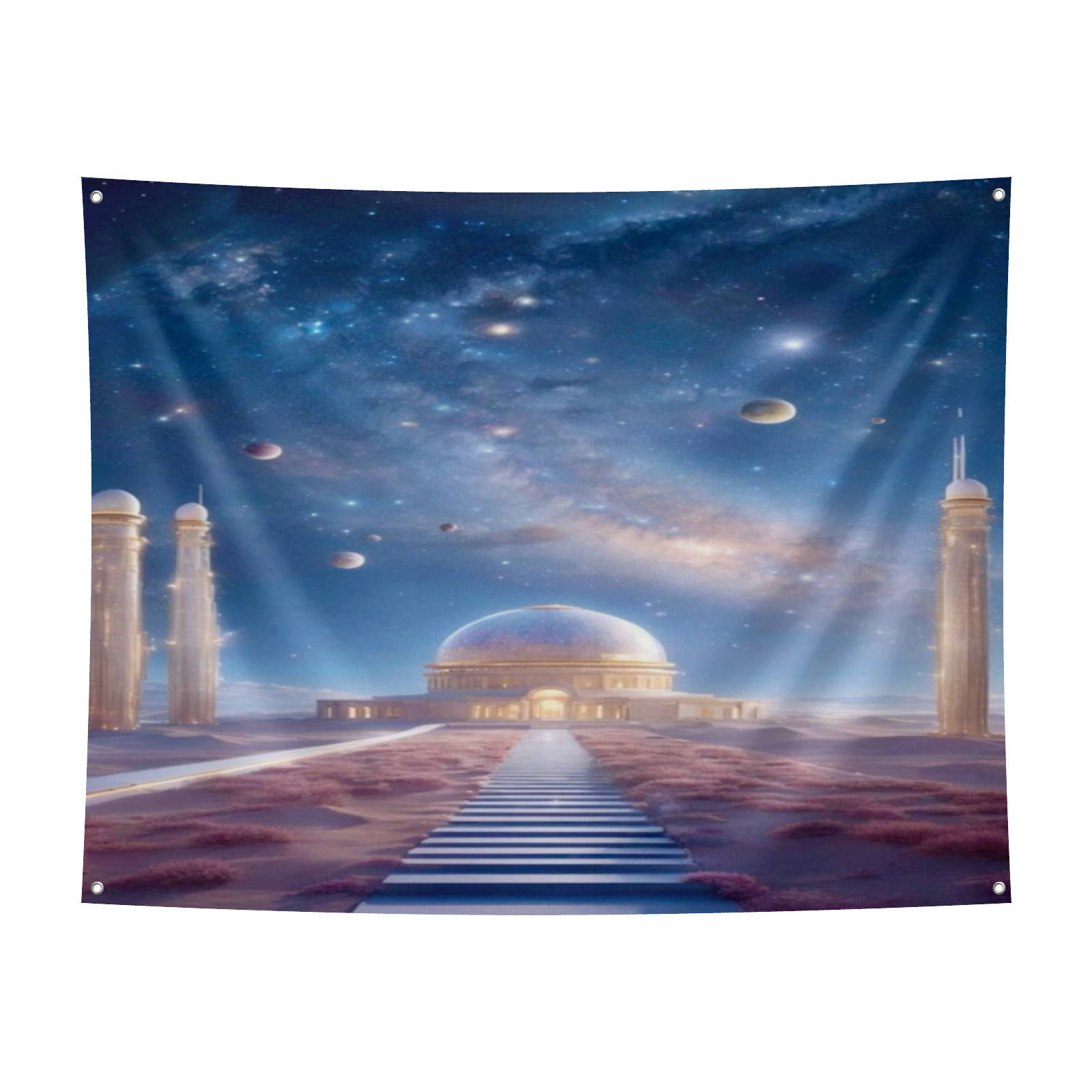 10*8 FT Starry universe Holiday Banner split joint style 7.87*9.84FT ...