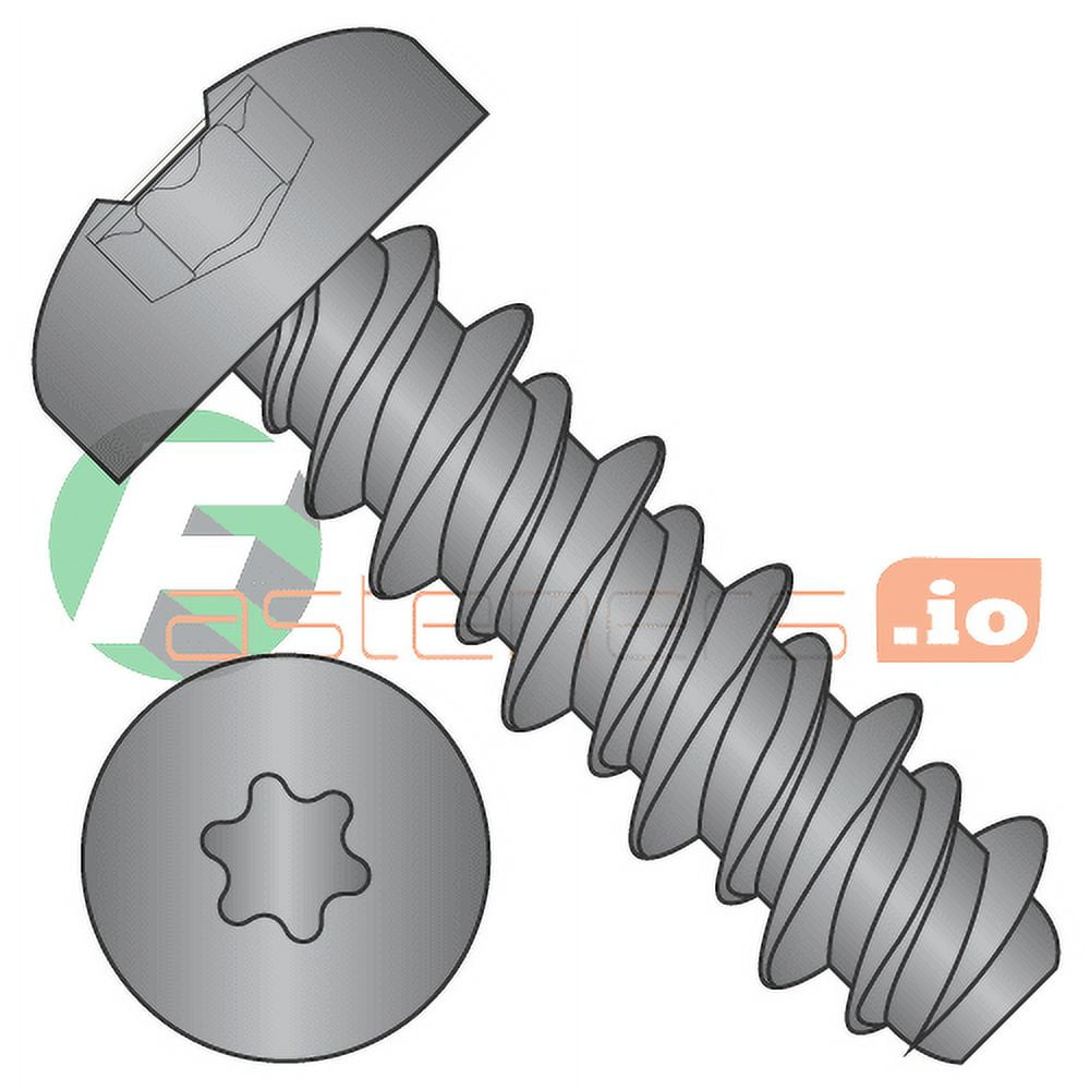 #10 (#8 Head) x 5/8" High Low Style Self Tapping Screws / Six-Lobe ...