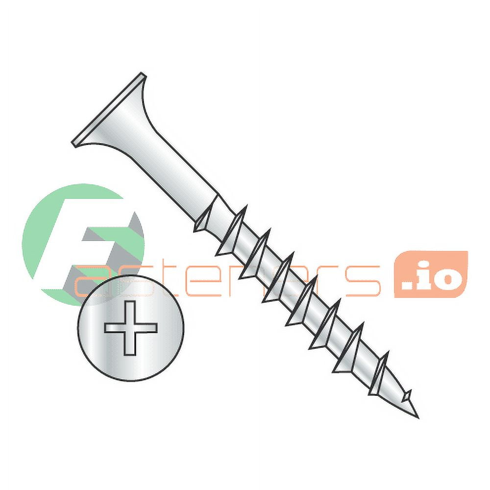#10-8 x 4" Deck Screws / Phillips / Bugle Head / Steel / Dacrotized ...