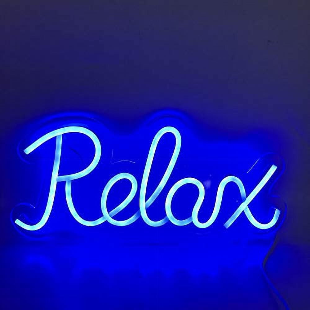 10.83"x6.30" Relax Neon Light Sign LED Night Lights USB Operated ...