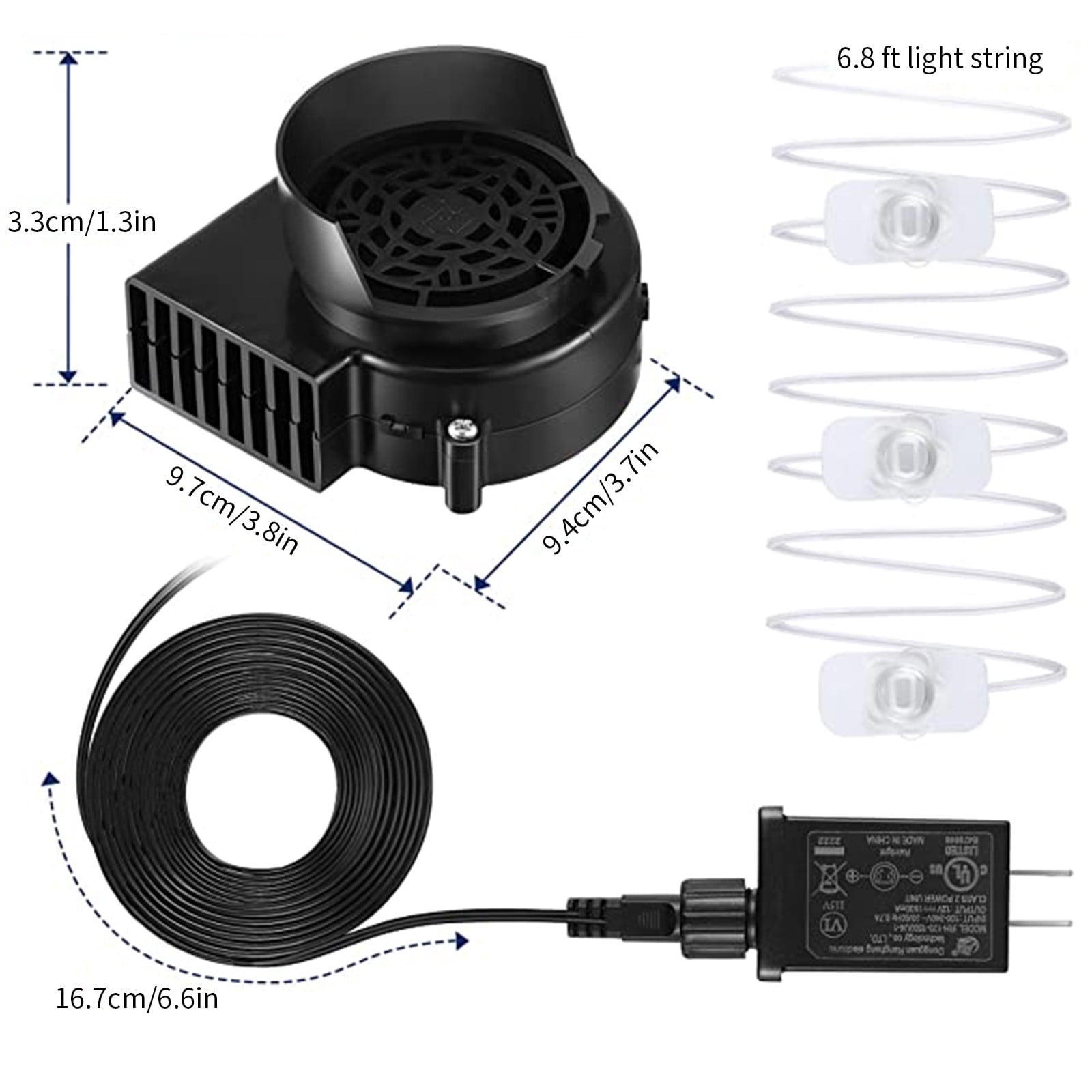 10.8V/1.0A Blower Spare Fan Motor, Replacement Fan for Garden ...
