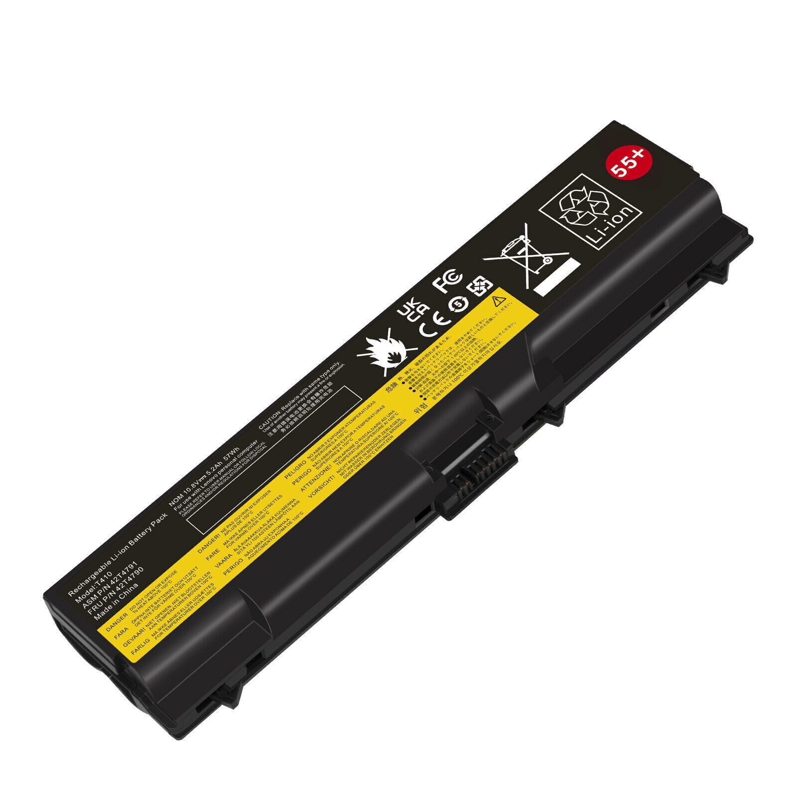 10.8V 5200mah 6 Cell Battery for Lenovo ThinkPad T410 T420 T510 T520 ...
