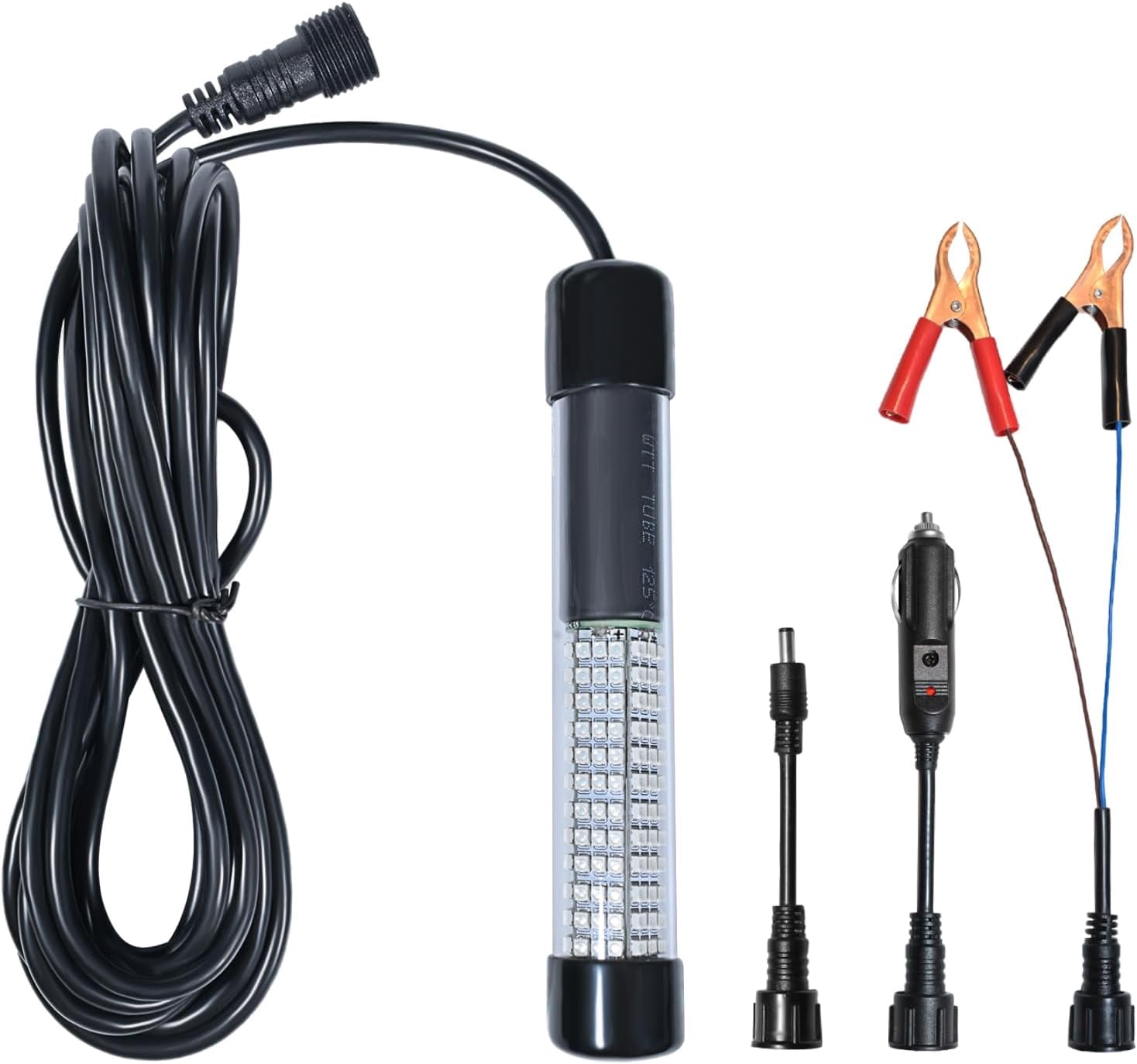 10.8W High-Brightness Underwater Fish Light, IP68 12V LED Fishing Lamp ...