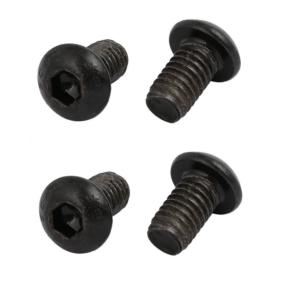 10.9 Grade M6x10mm Round Head Inner Hex Socket Left Hand Thread Bolt ...