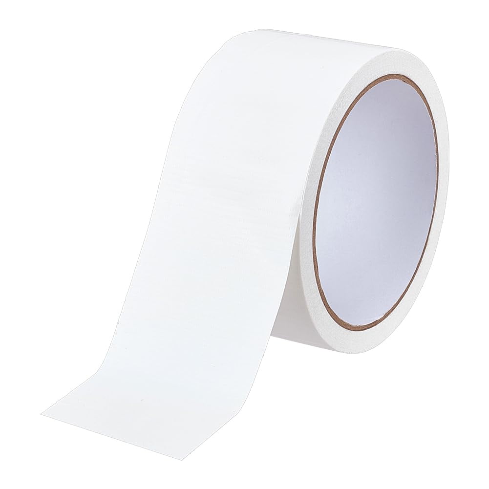 10.9 Yard White Bookbinding Tape 1.96 Inch PE Plastic Adhesive Tapes ...