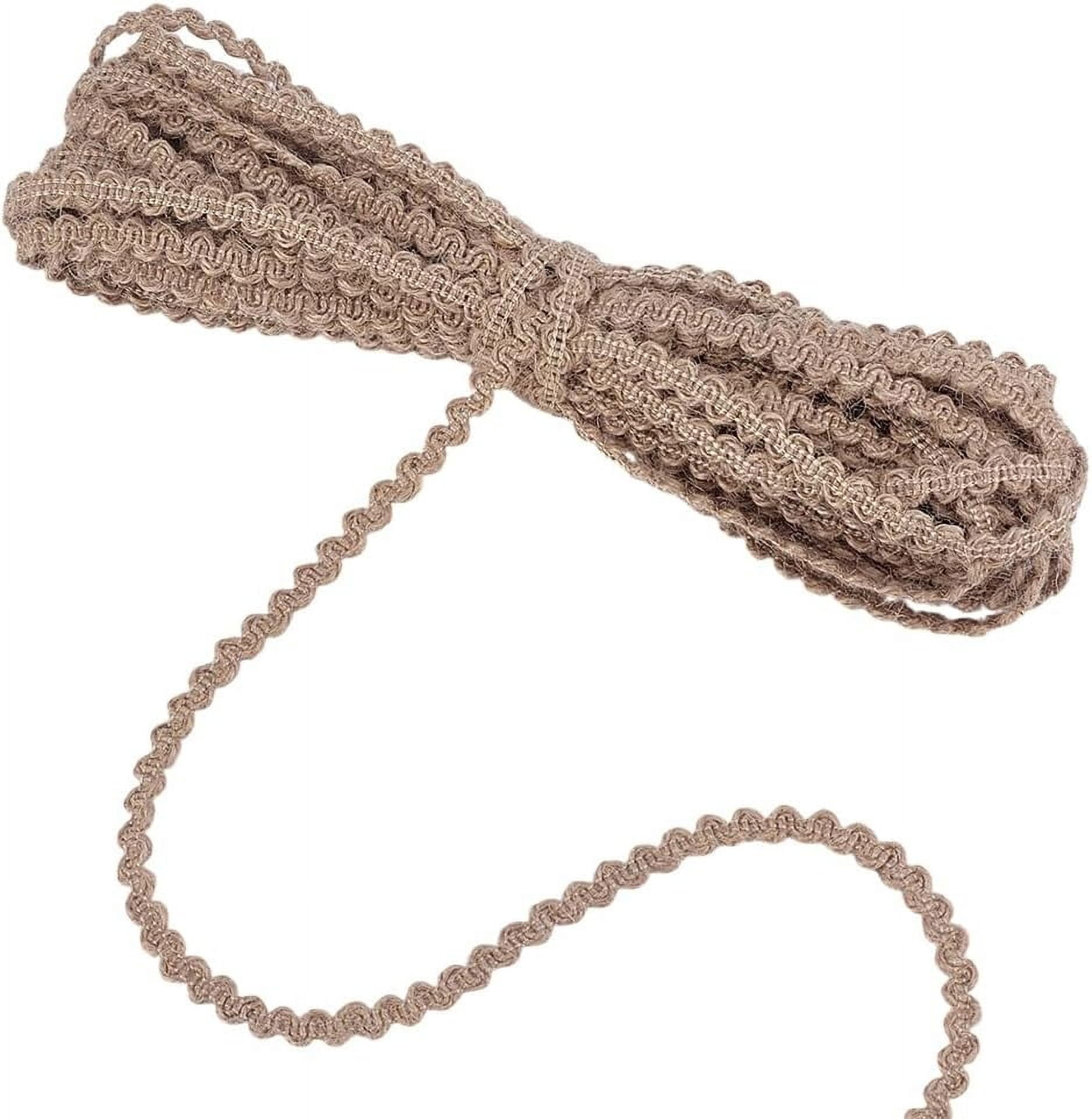 10.9 Yards Braided Burlap Ribbon Upholstery Trim 0.3" Jute Lace Ribbon ...
