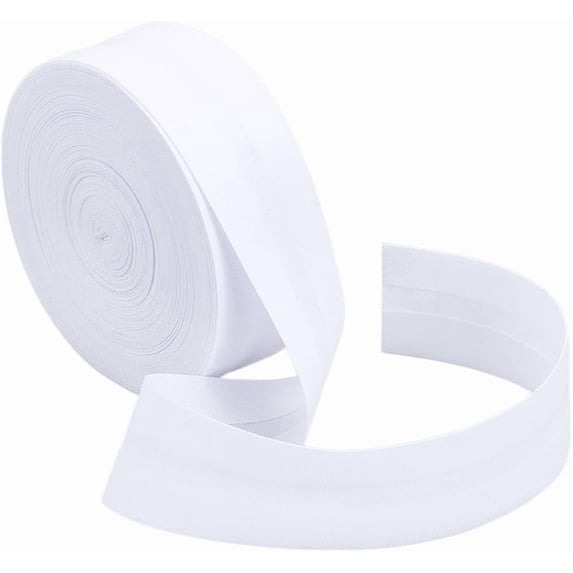 10.9 Yards Single Fold Bias Tape 1Inch Wide White Bias Binding Tape ...
