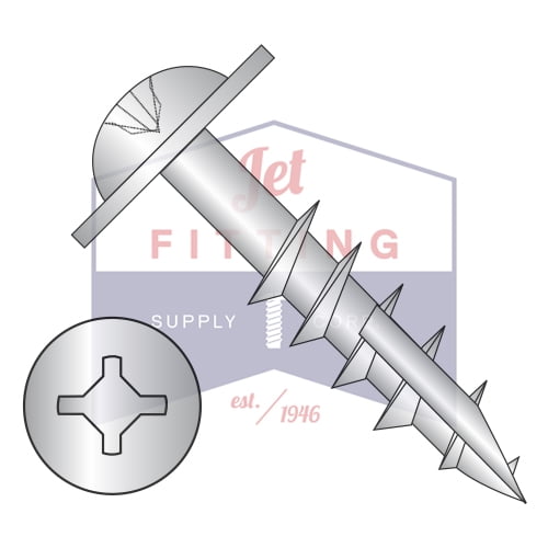 10-9 x 1 1/4" Deep Thread Wood Screws | Combo (Square | Phillips ...