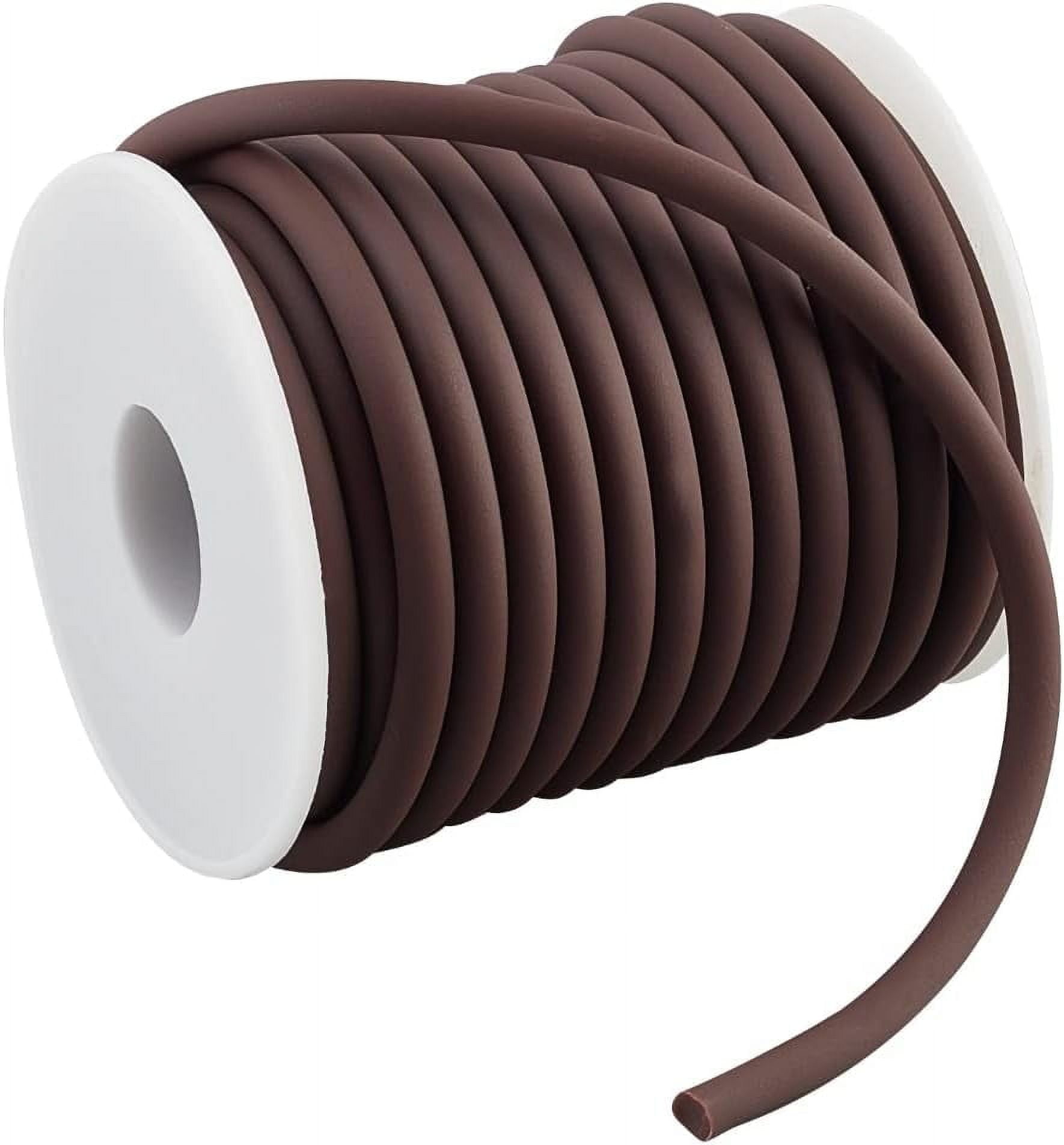 1Roll 10.93 Yards Solid Rubber Cord 0.19" Thick Plastic Rope Round ...