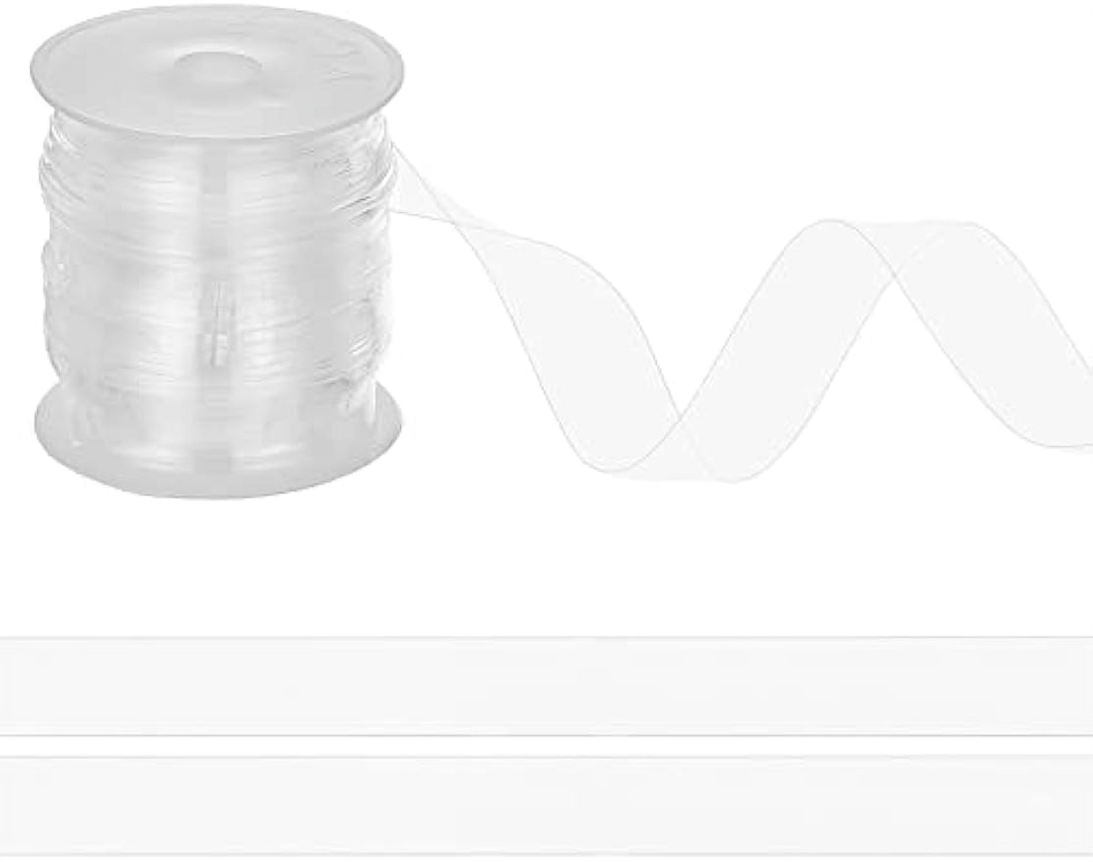 10.94 Yards(10m) Clear Elastic Strap 0.59" Wide Transparent Elastic ...