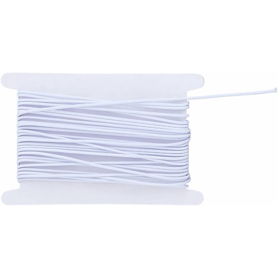 10.94 Yards 2.8mm Elastic Cords White Round String Cords Bungee Shock ...