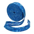 10.94 Yards Cotton Flower Ribbon 7/8 inch Cornflower Blue Floral ...