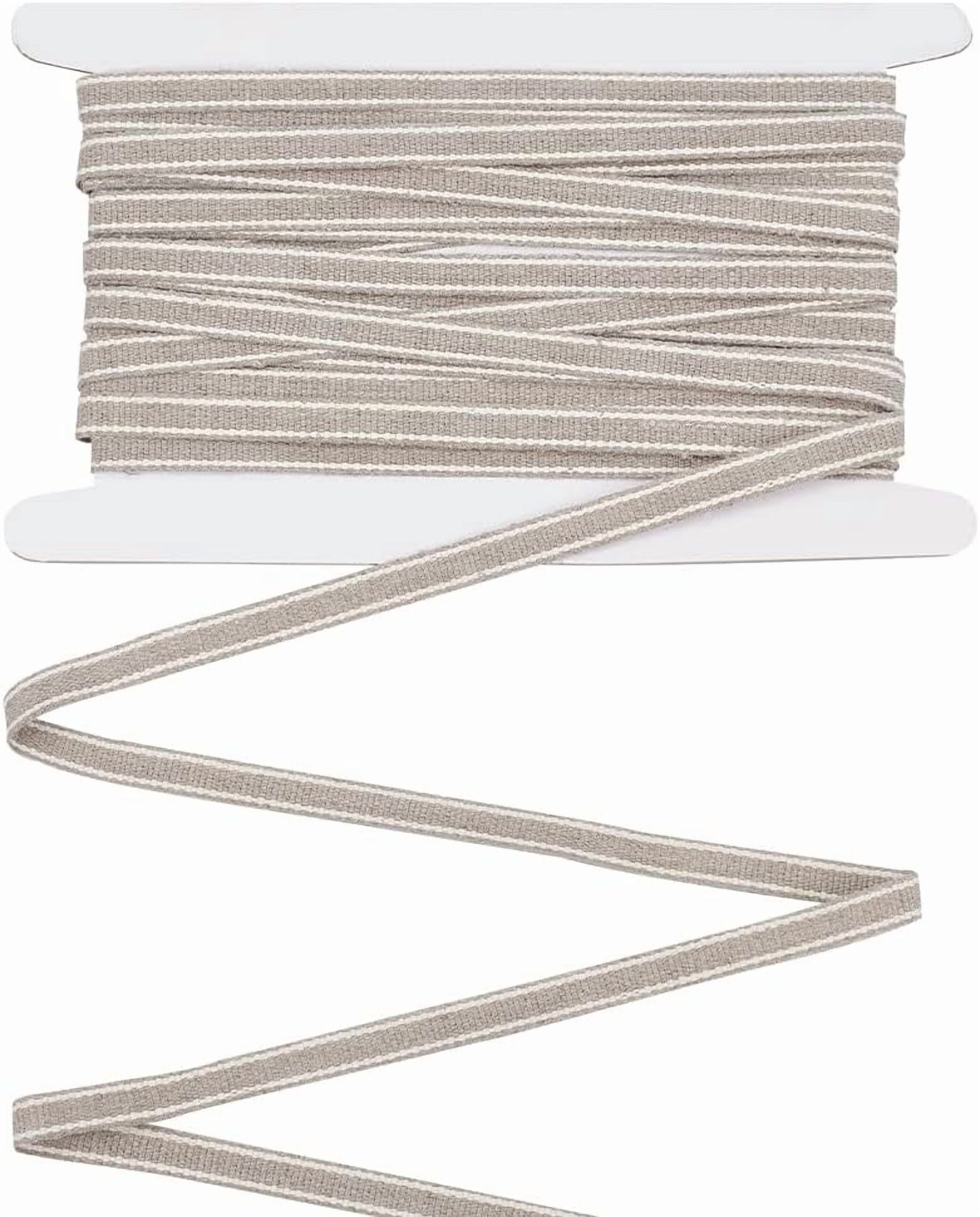 10.94 Yards Linen Binding Book Tape 1/4 inch Wide Gray and White ...