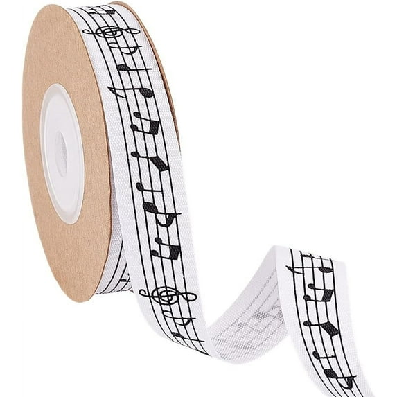 10.94 Yards Musical Note Print Ribbons 5/8 Inch(15mm) Width Music ...