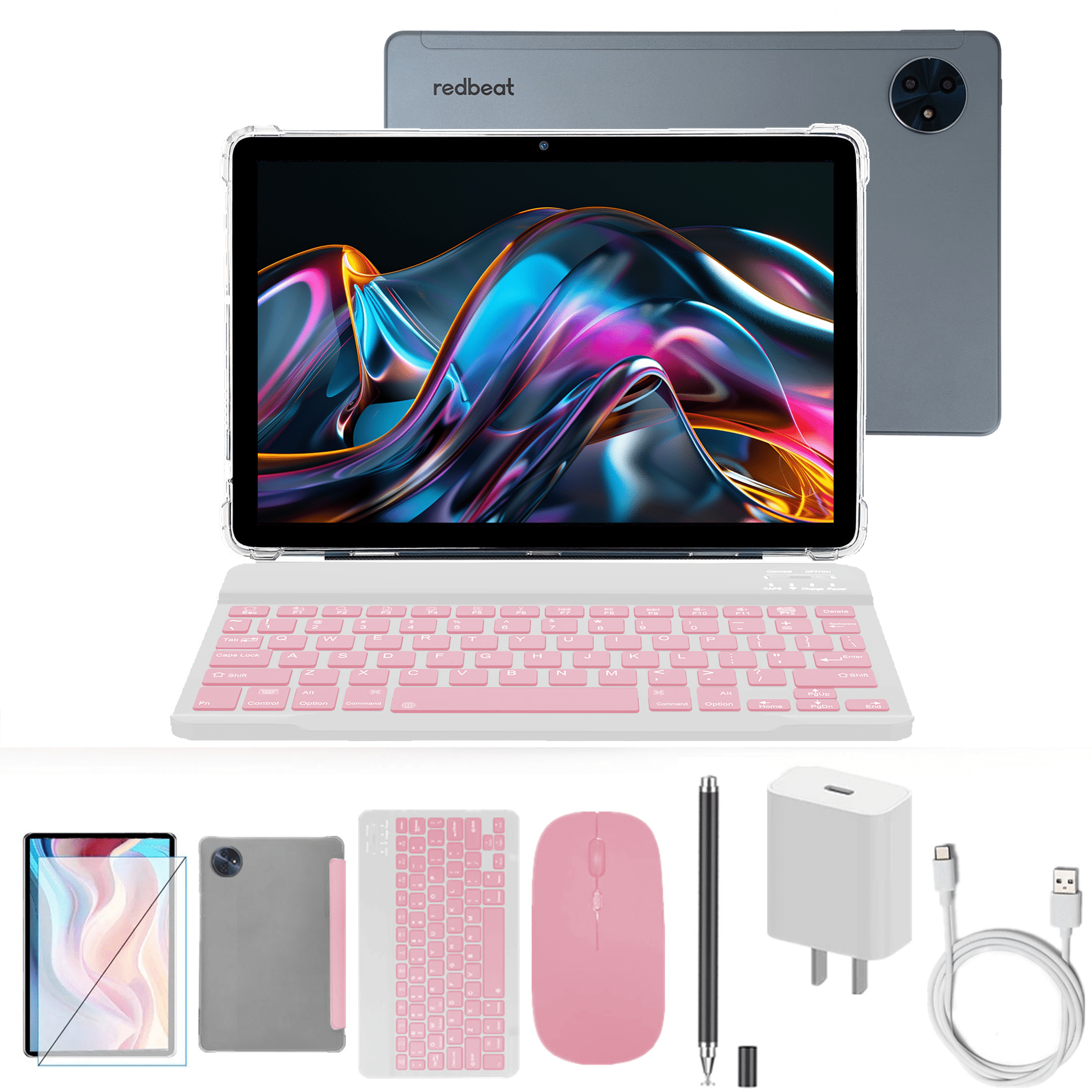 10.95 Inch Android 14 Tablet with Keyboard/Mouse/Case/Stylus/Tempered ...