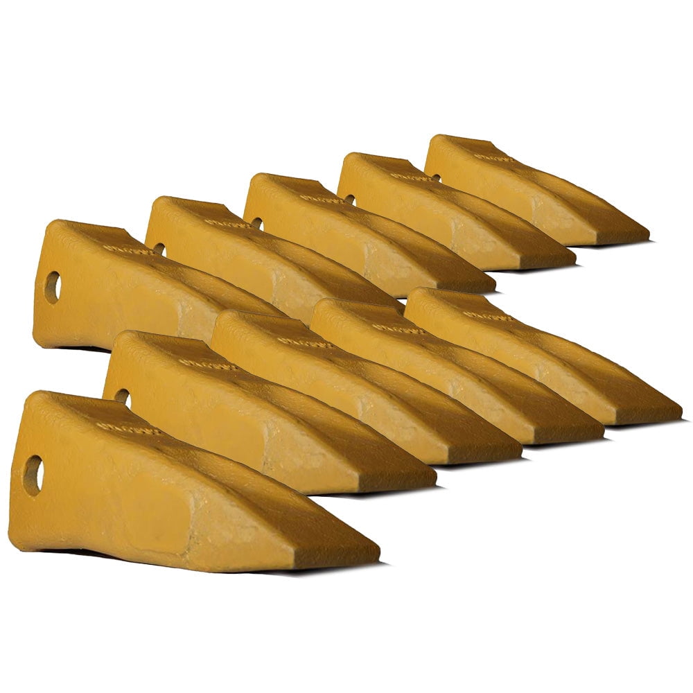 10 9N4302 Long Bucket Teeth w/Side Pin 9J2308 & 8E6259 Retainer CAT ...