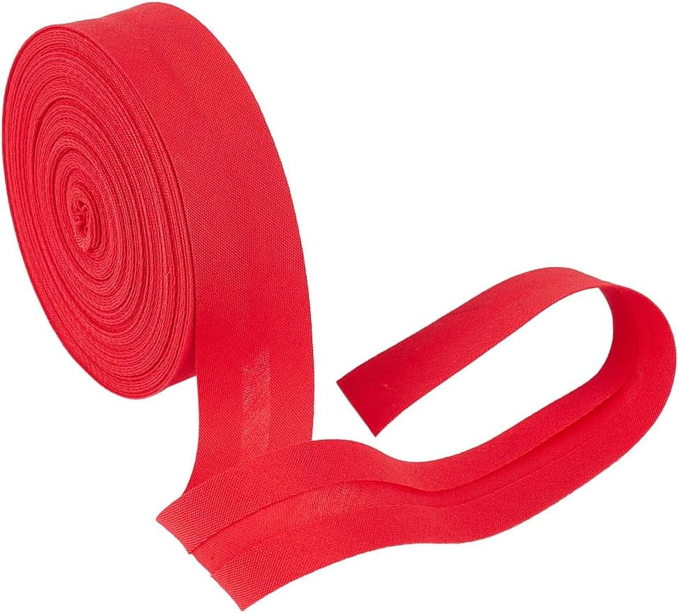 10.9Yards Single Fold Bias Tape 3/4 inch(18mm) Wide Crimson Polycotton ...