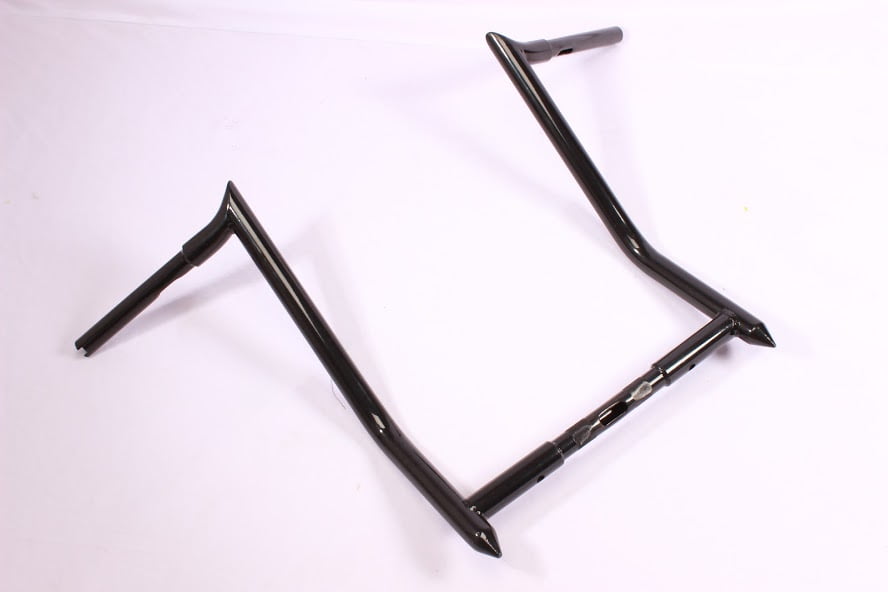 10" APE HANGER HANDLEBAR BLACK 4 Harley Softail Touring FATBOY GLIDE ...
