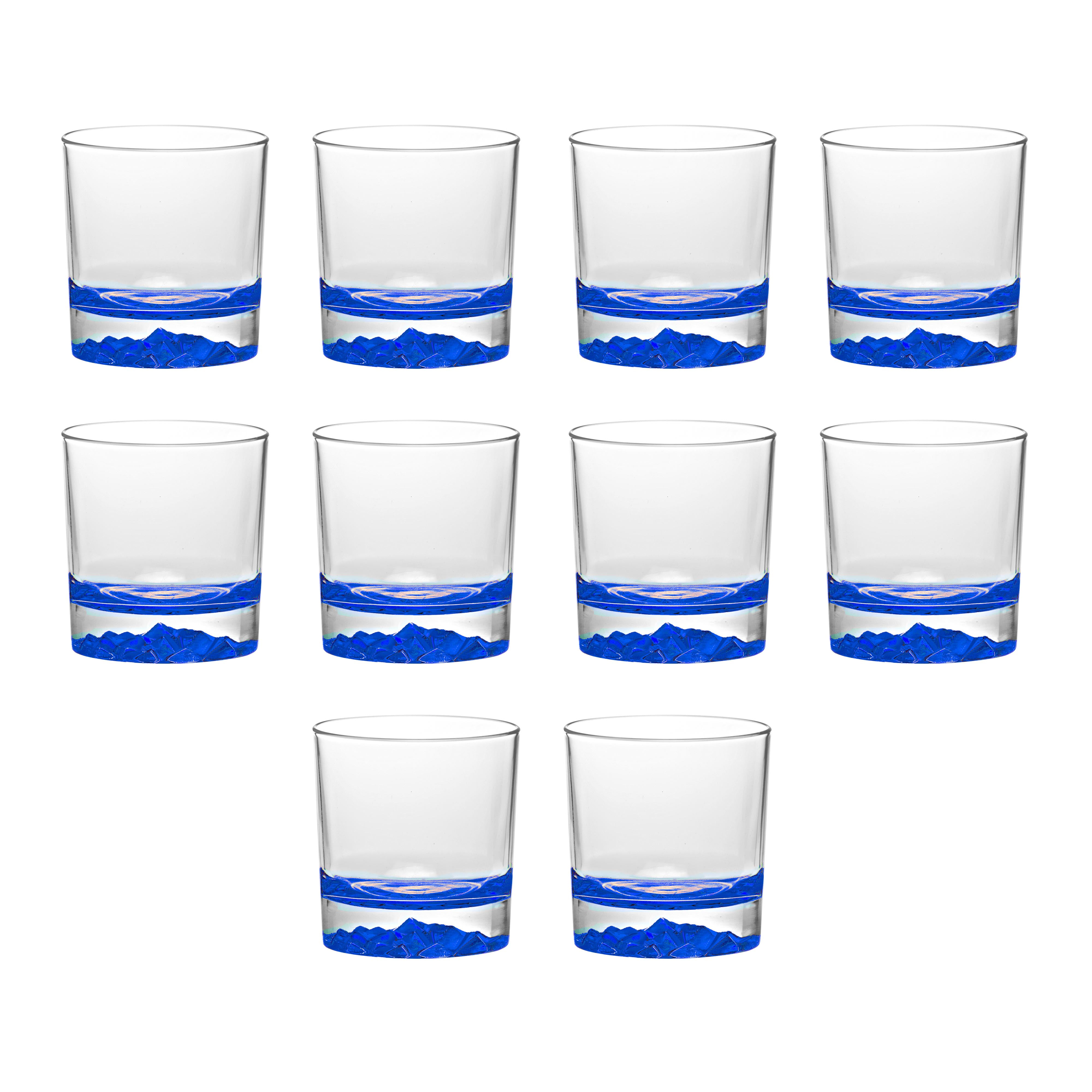 10 ARC Nevado Denver Whiskey Glasses Set, 11.5 oz. - USA made, Barware - Blue - Walmart.com