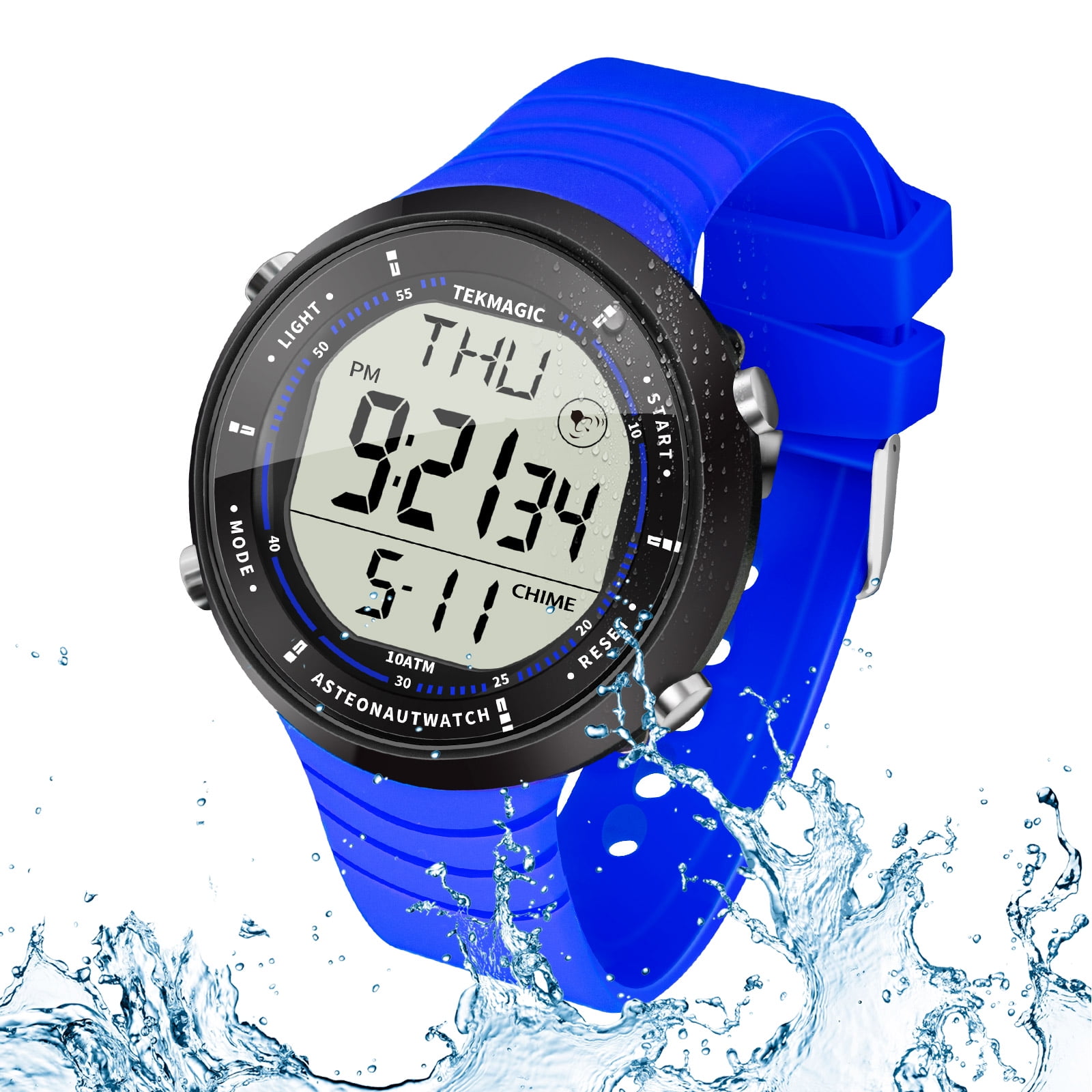 10 ATM Water Resistant Sports Watch for Swimming and Diving, with ...