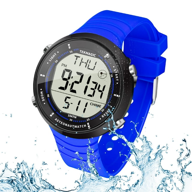 10 ATM Water Resistant Sports Watch for Swimming and Diving, with ...