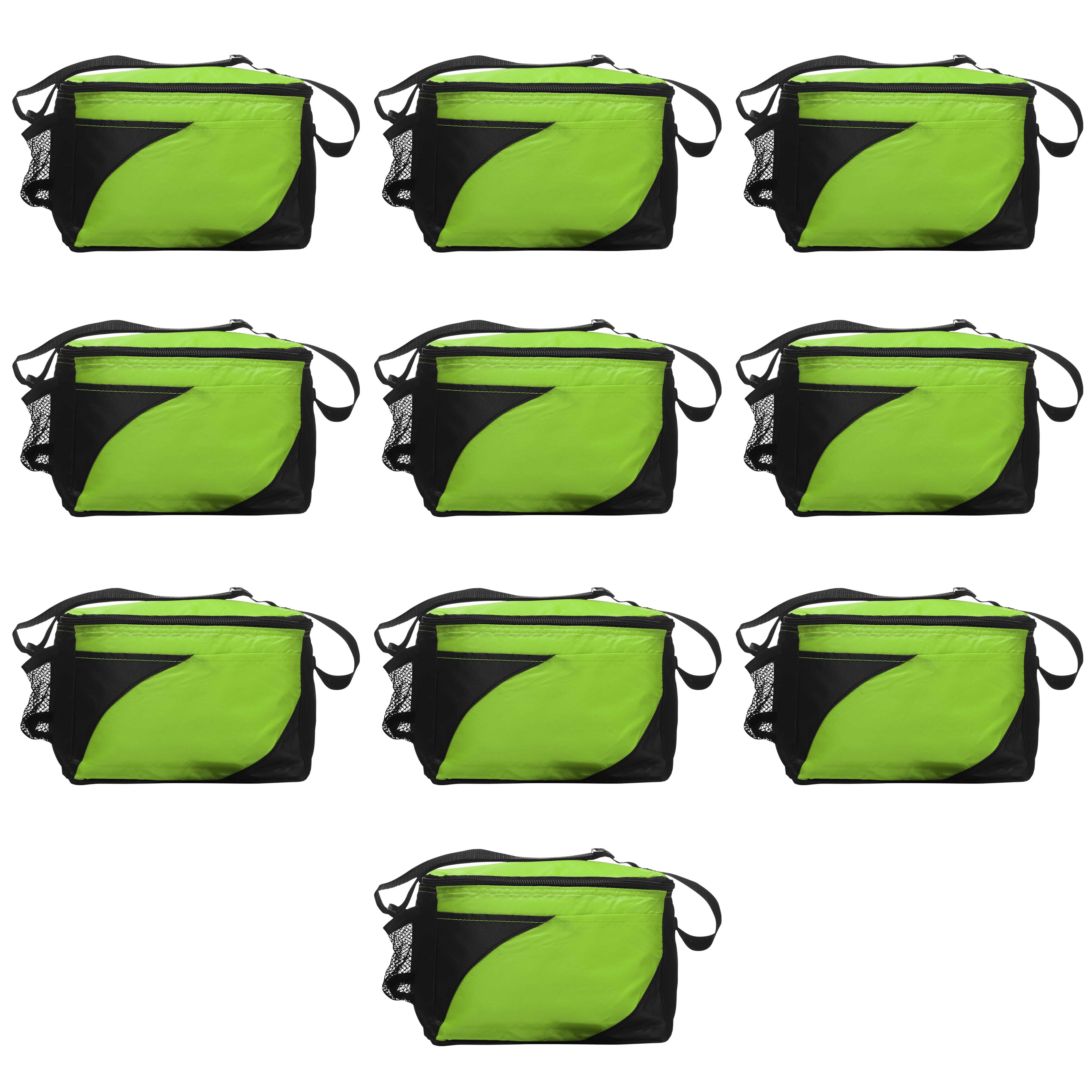 10 Access Cooler Lunch Bags Set - Insulated, Front Pocket, Side Pocket ...