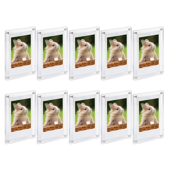 10 Acrylic Double Sided Magnetic Photo Frames for Home and Office Decor ...