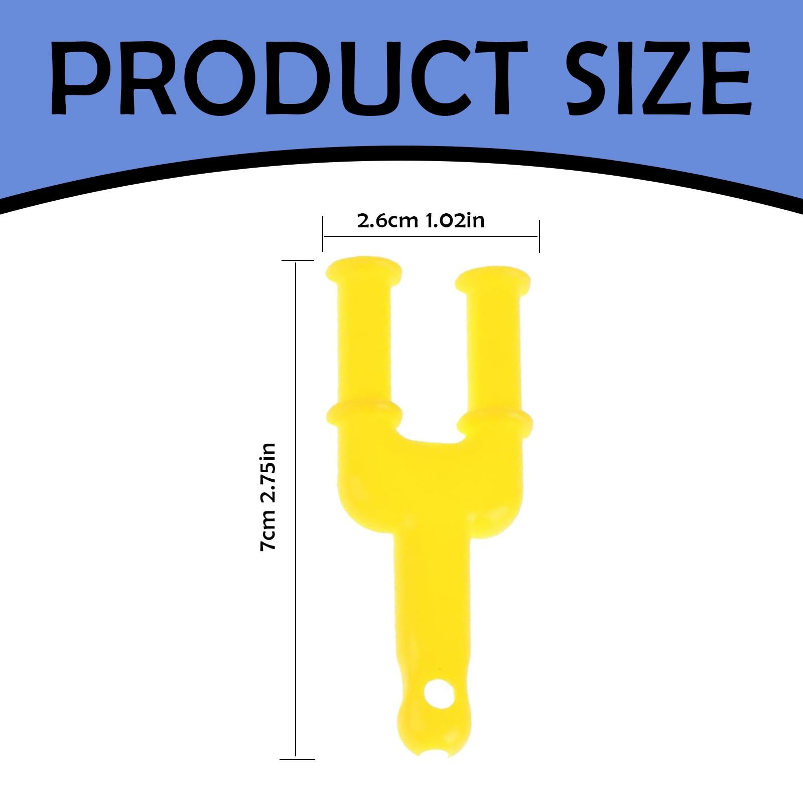 10 Acrylic Y Mixed Color Rubber Band Clips Plastic Jewelry Connectors ...